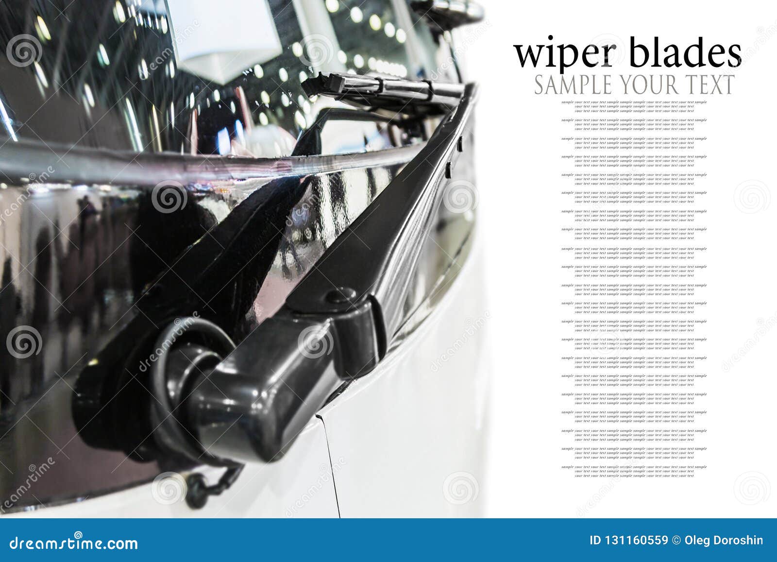 Wiper Blades Mounted on the Bus or Car Stock Image - Image of closeup ...