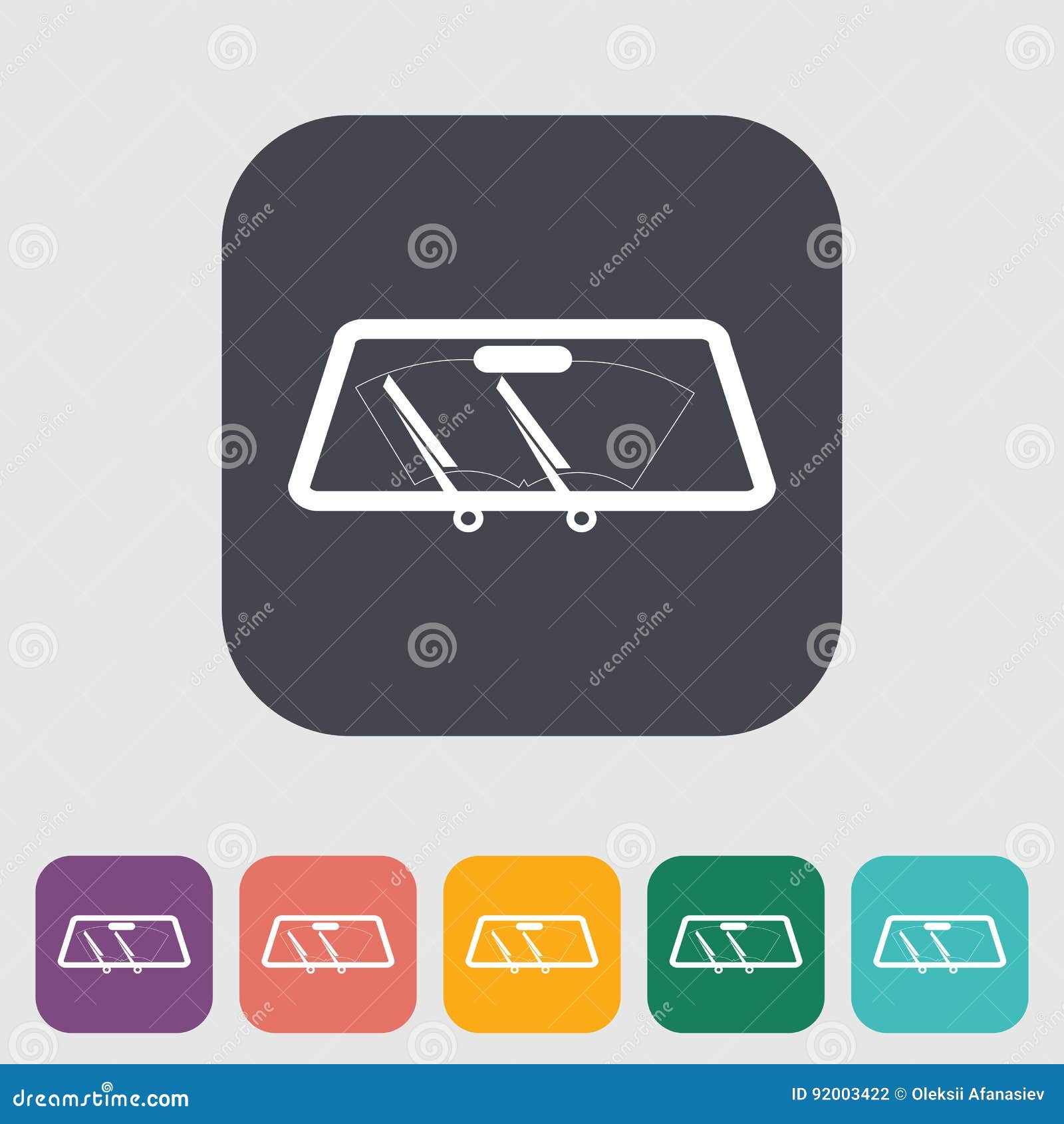 Wiper car single icon. stock vector. Illustration of transportation ...