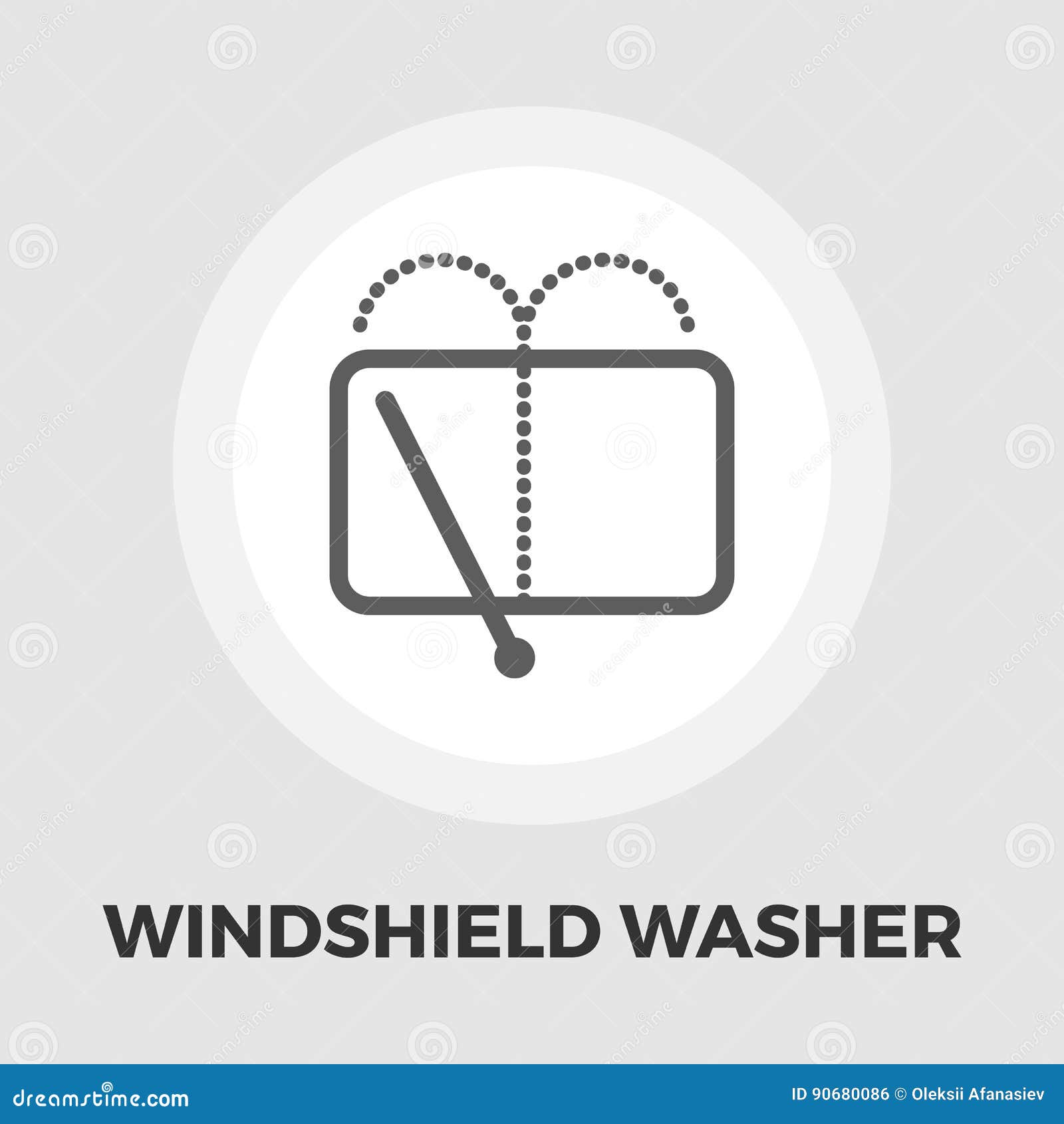 Wiper icon flat stock vector. Illustration of figure - 90680086