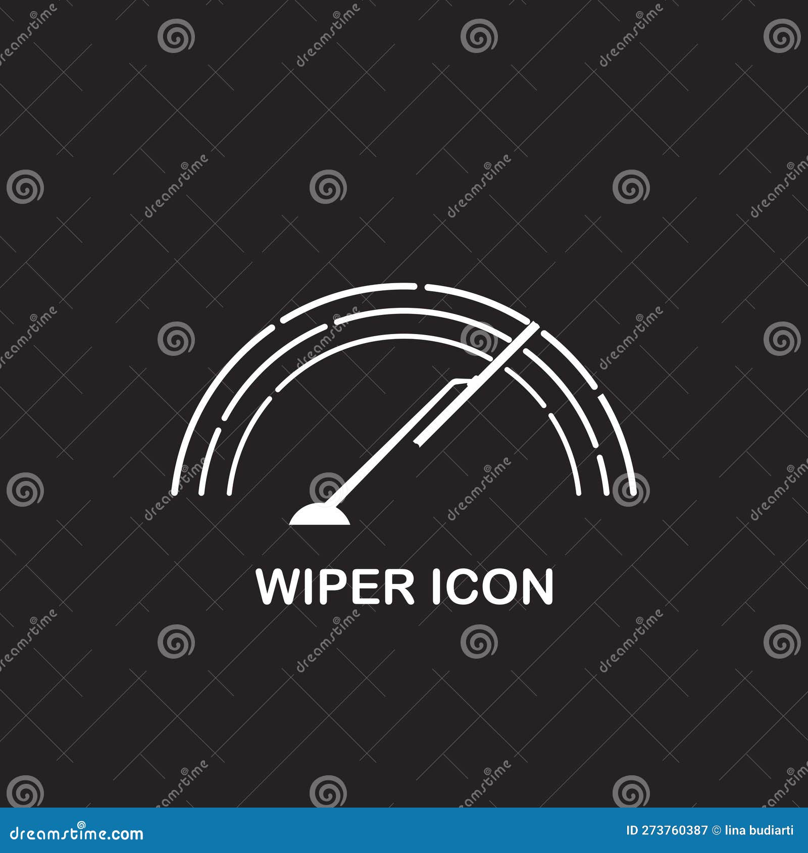 Wiper icon stock vector. Illustration of automobile - 273760387