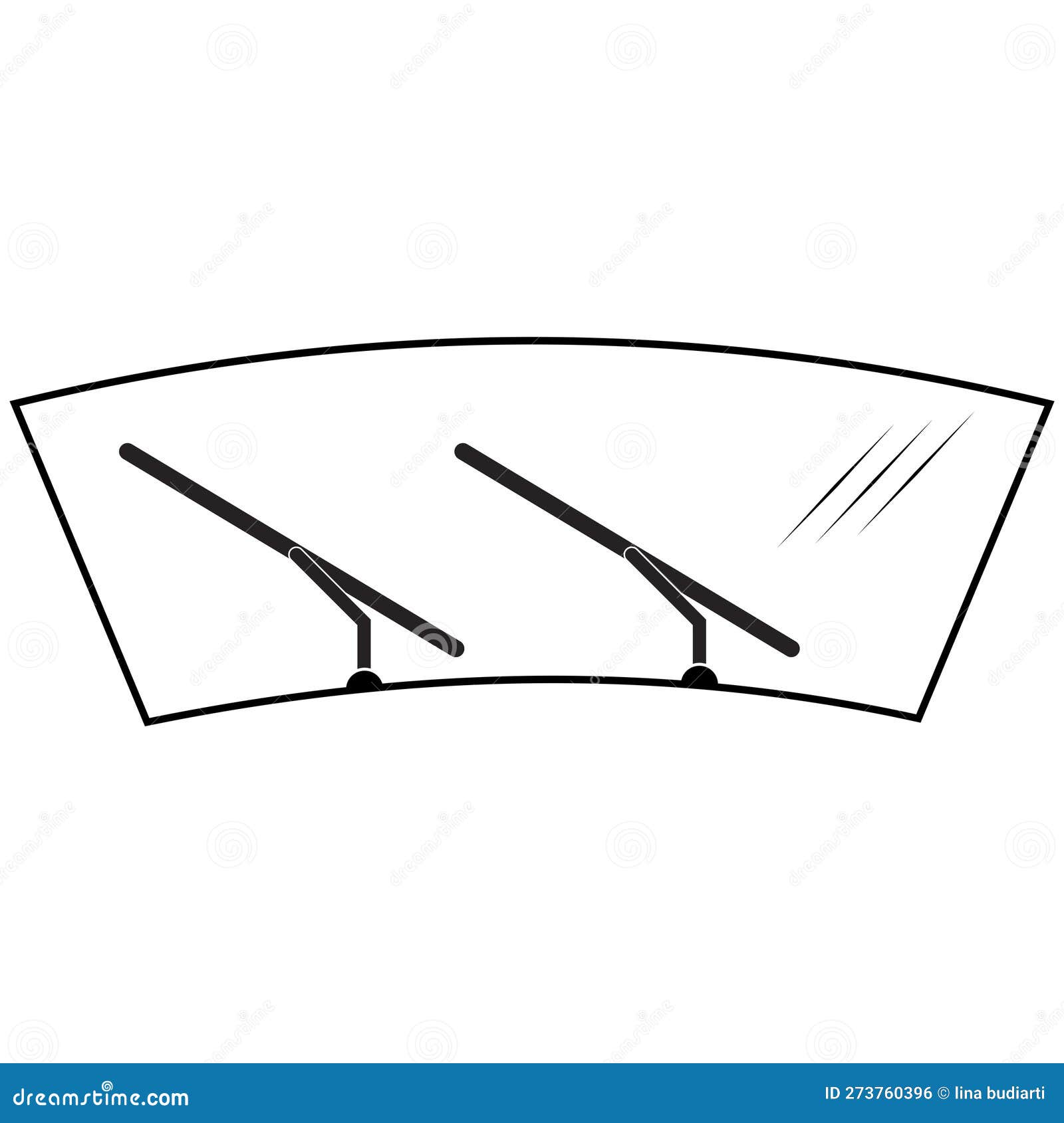 Wiper icon stock vector. Illustration of isolated, flow - 273760396