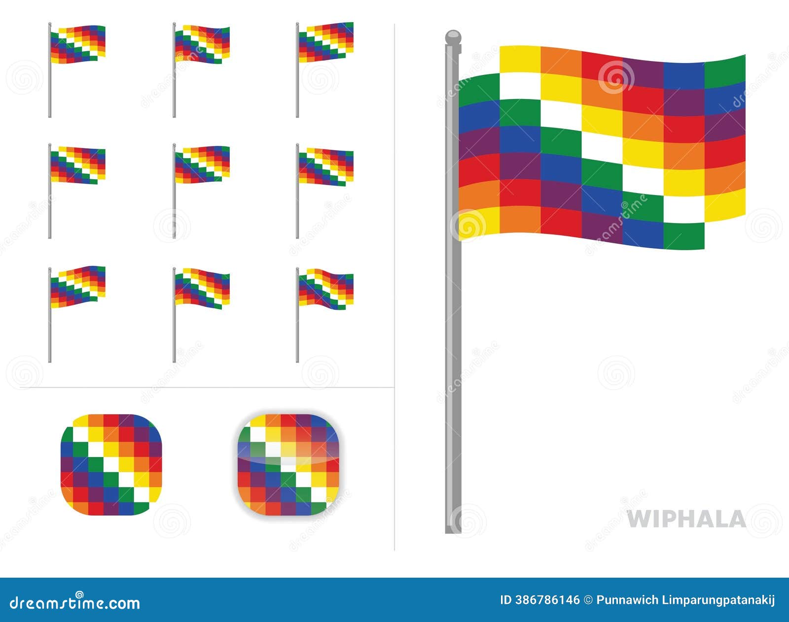 Wiphala Is The Flag Of The Andean Nation And The Aymara People. It Is A ...