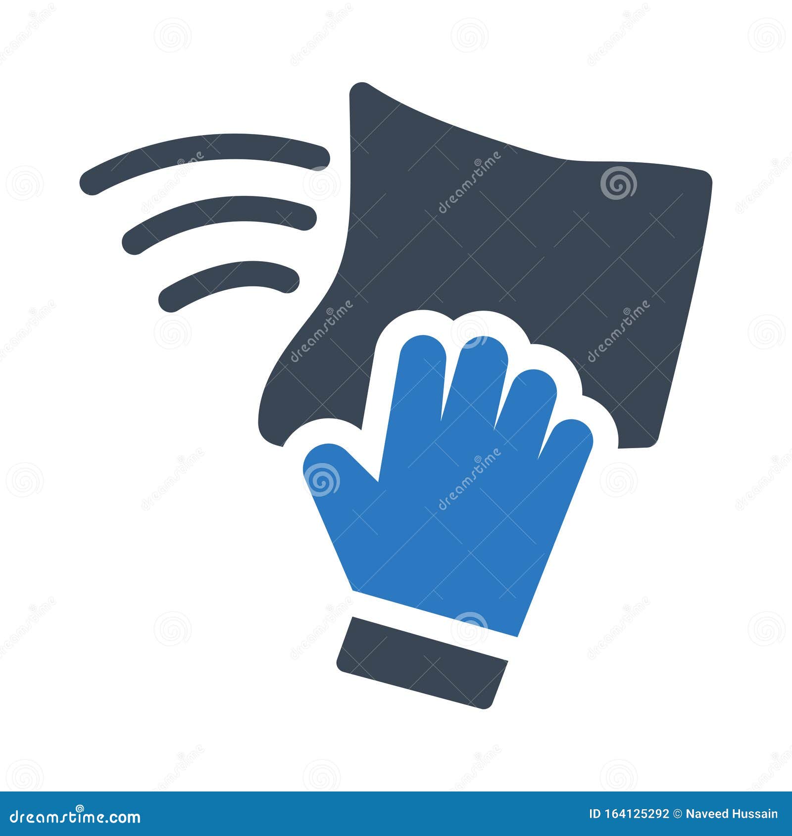 Wiping Vector Glyph Color Icon Stock Vector - Illustration of dusting ...