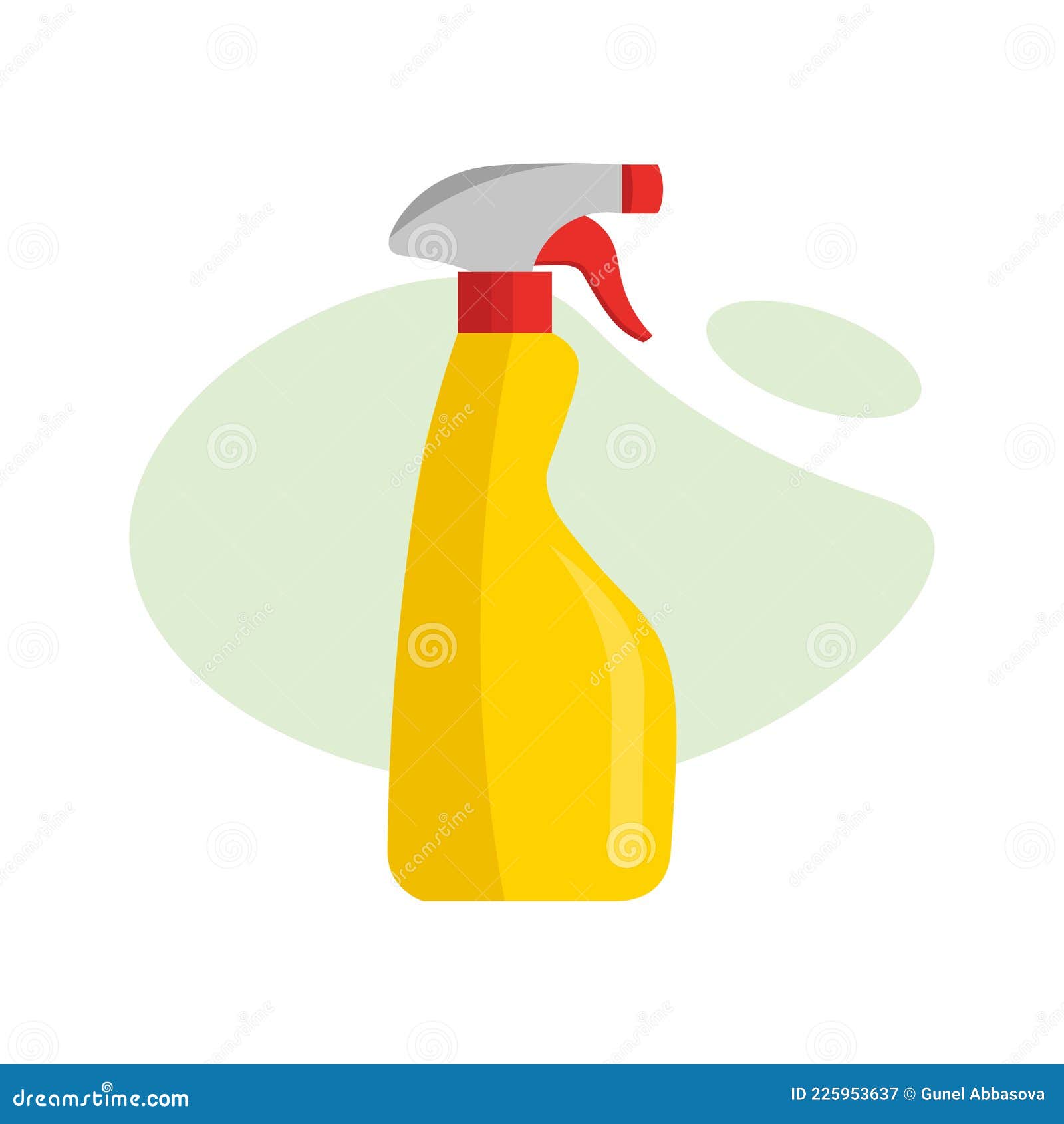 Wiping Sprayer Tool Vector Icon On White Background. Flat Vector Wiping ...
