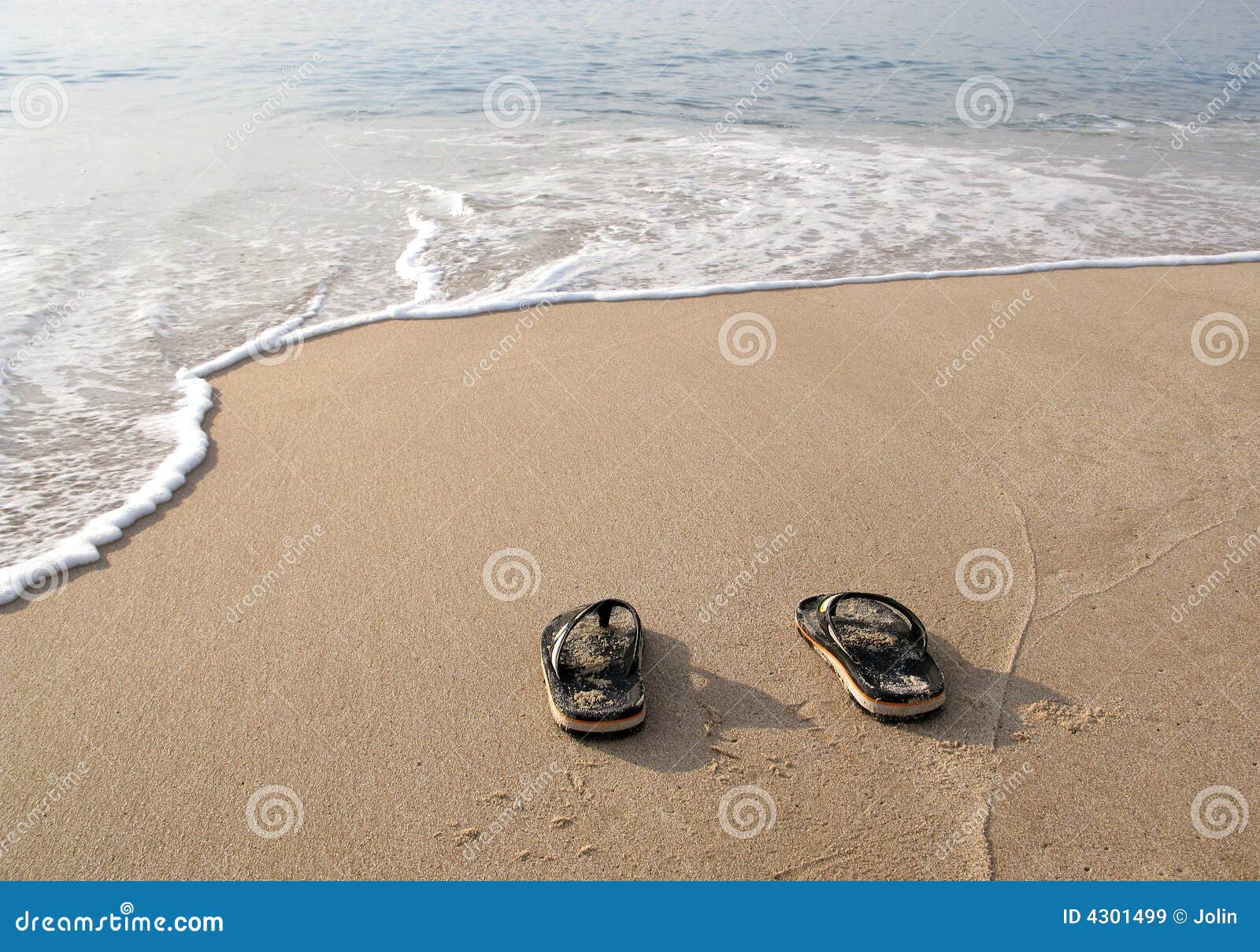 Wipschakelaars in Het Zand Op Strand Stock Afbeelding - Image of ...