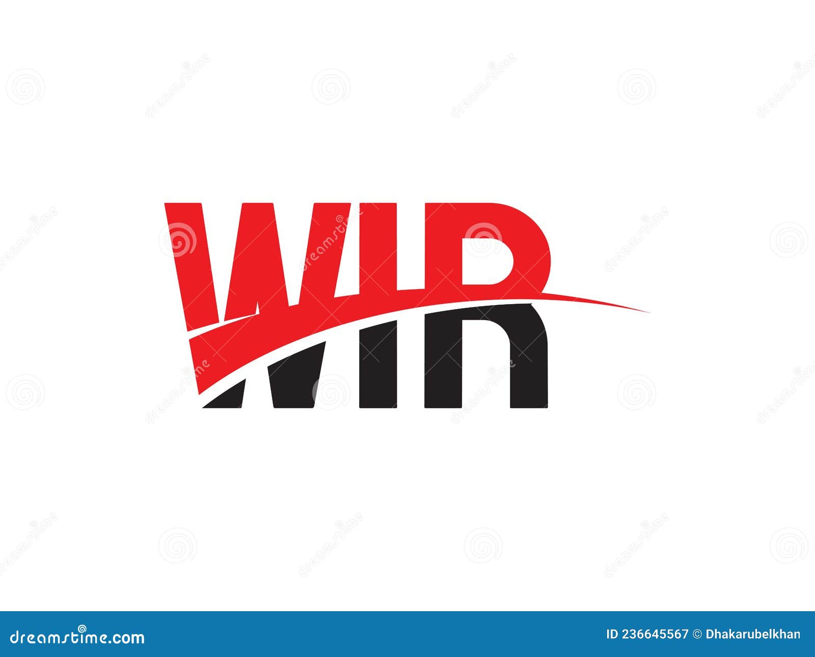 WIR Letter Initial Logo Design Vector Illustration Stock Vector ...