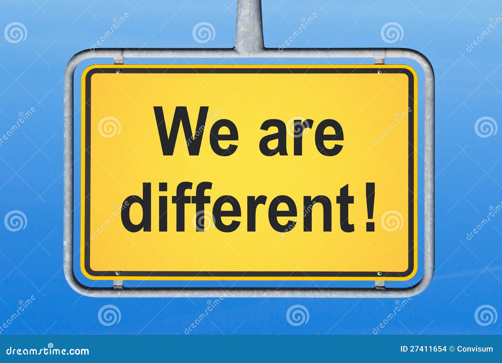 Wir sind unterschiedlich stockfoto. Bild von unten, frisch - 27411654