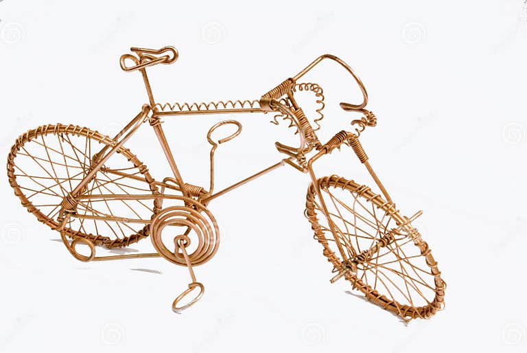 Wire Art Bicycle stock image. Image of wire, hand, craft - 14772837