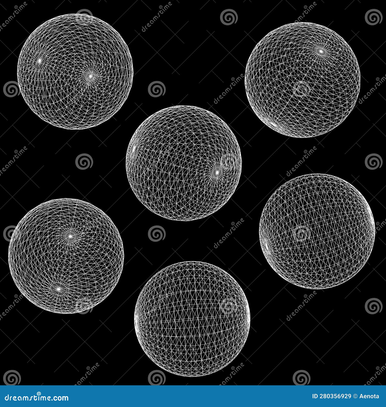 Wire Balls for Design Project - Vector Set Stock Vector - Illustration ...