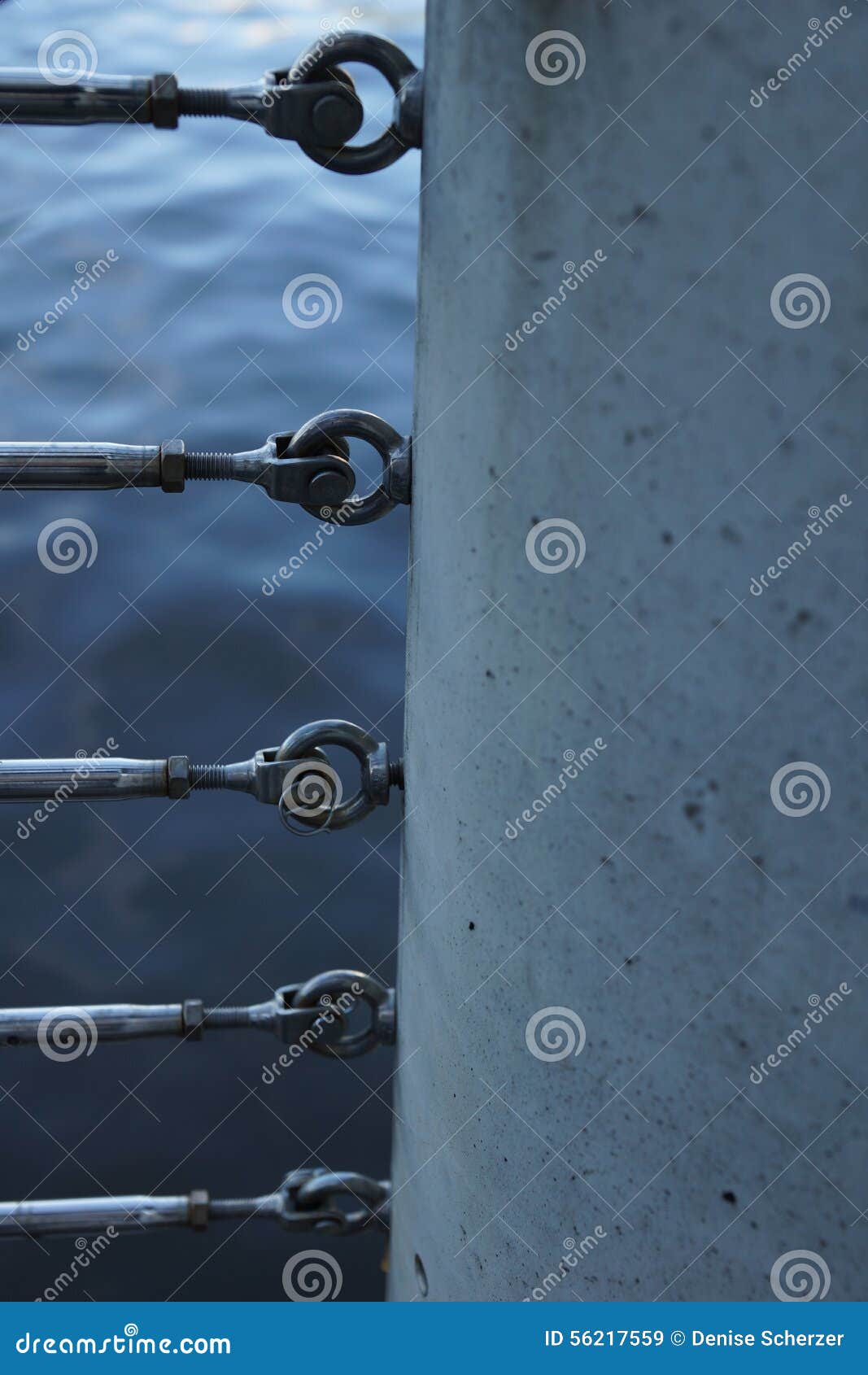 Wire Balustrade Connections Stock Image - Image of isolated ...