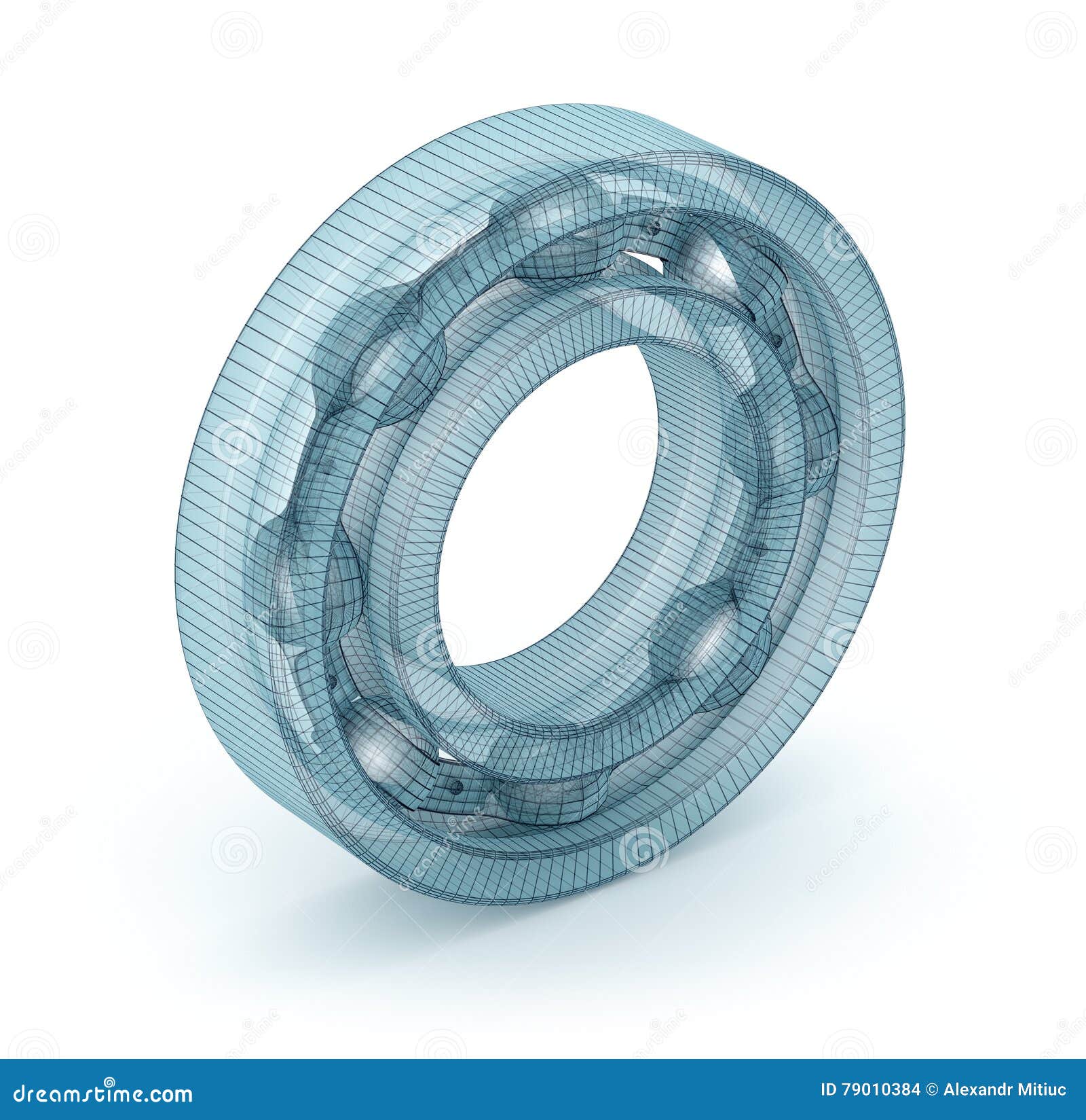 Wire Bearing Design, Isolated Stock Illustration - Illustration of ...