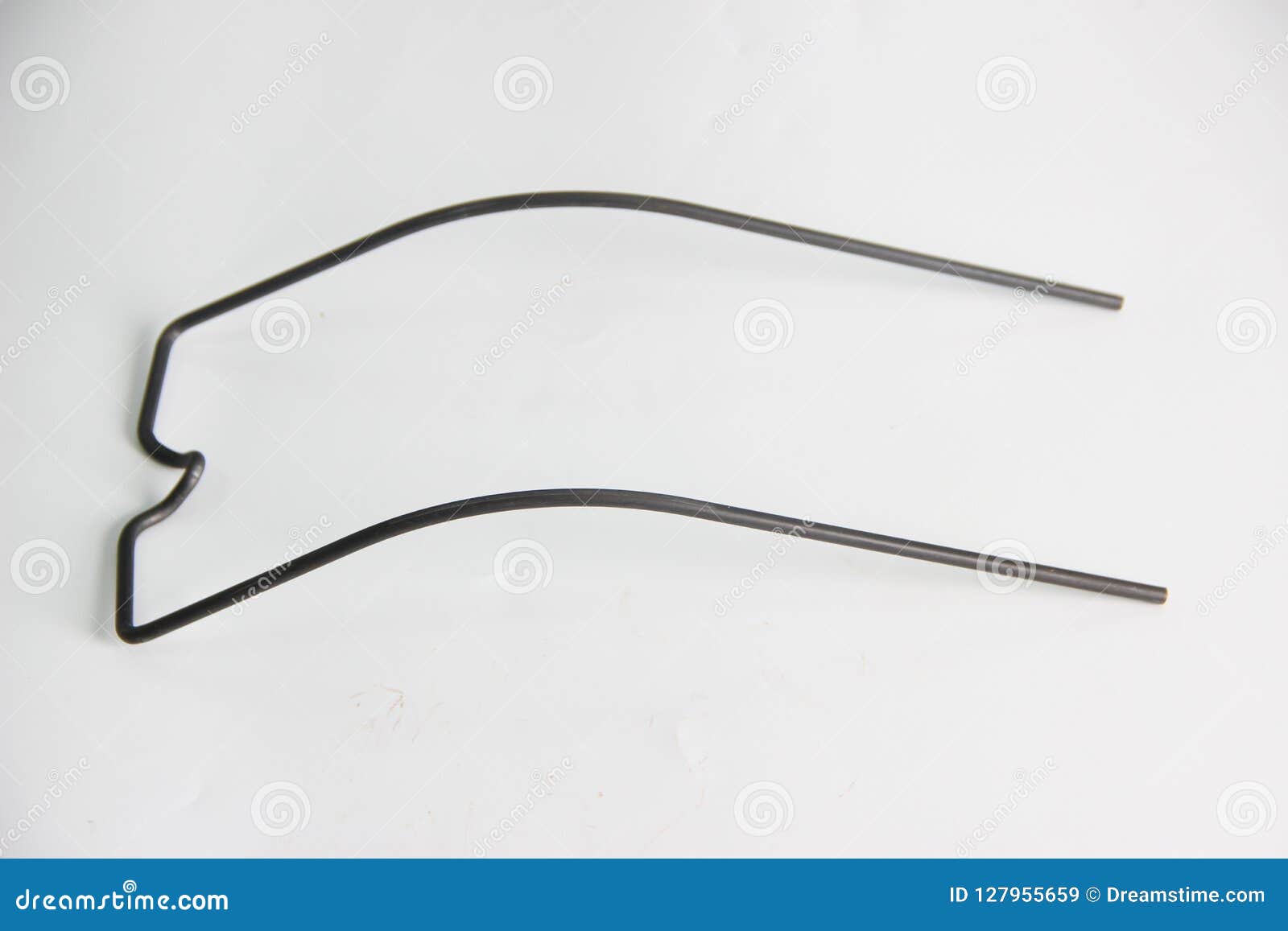 Wire bending forming parts stock image. Image of frame - 127955659