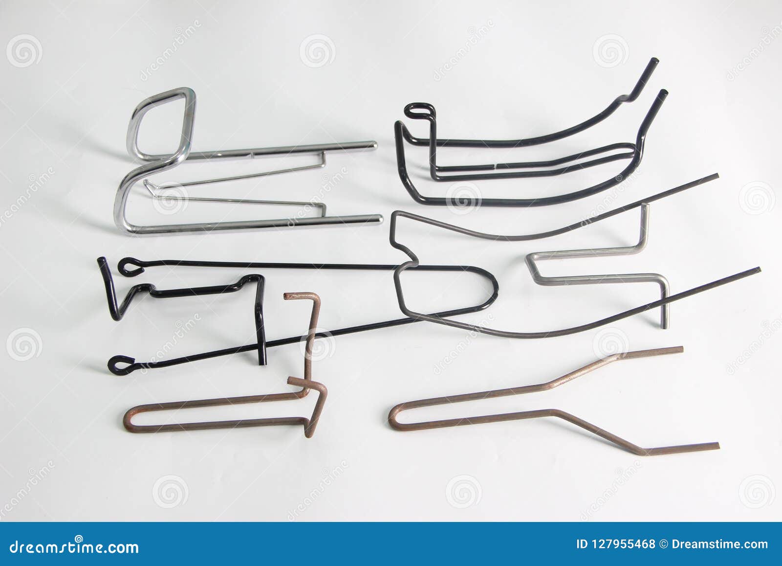Wire bending forming parts stock photo. Image of adjustmentnfrom ...