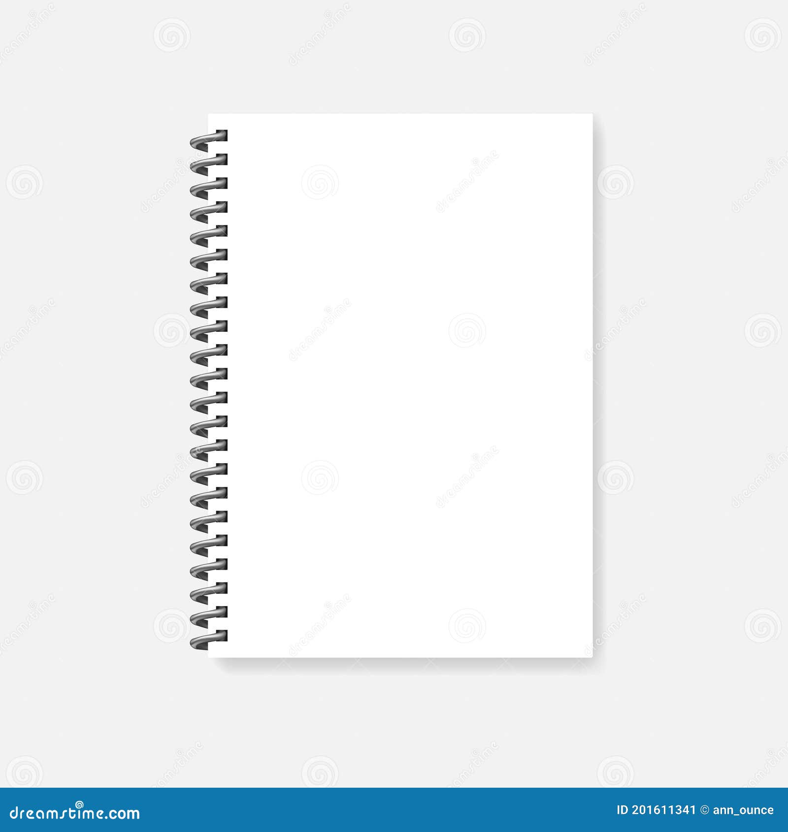 Wire Bound Blank A4 Notebook - Spiral Diary, Realistic Vector Mockup ... Wire Bound Blank A4 Notebook - Spiral Diary, Realistic Vector Mockup ...