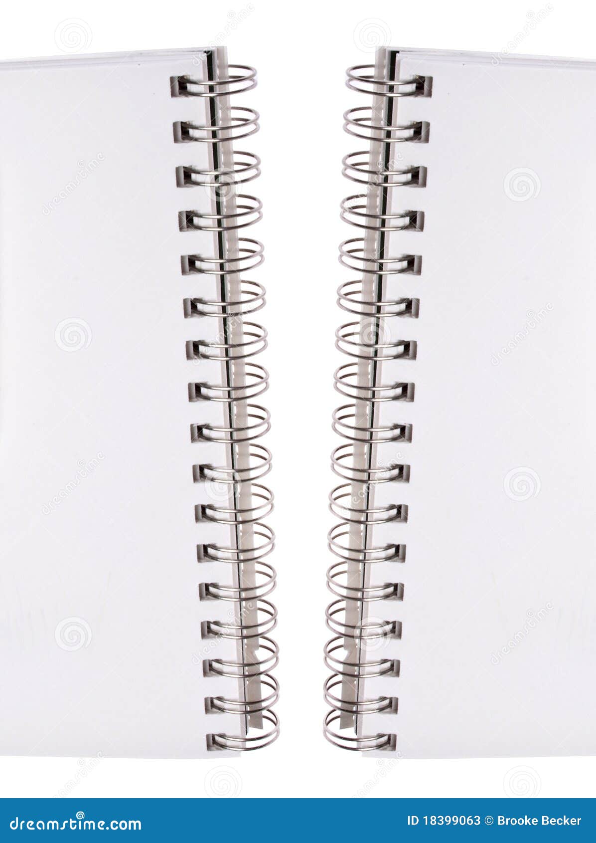 Wire Bound Notebook Background Stock Image - Image of blank, white ...