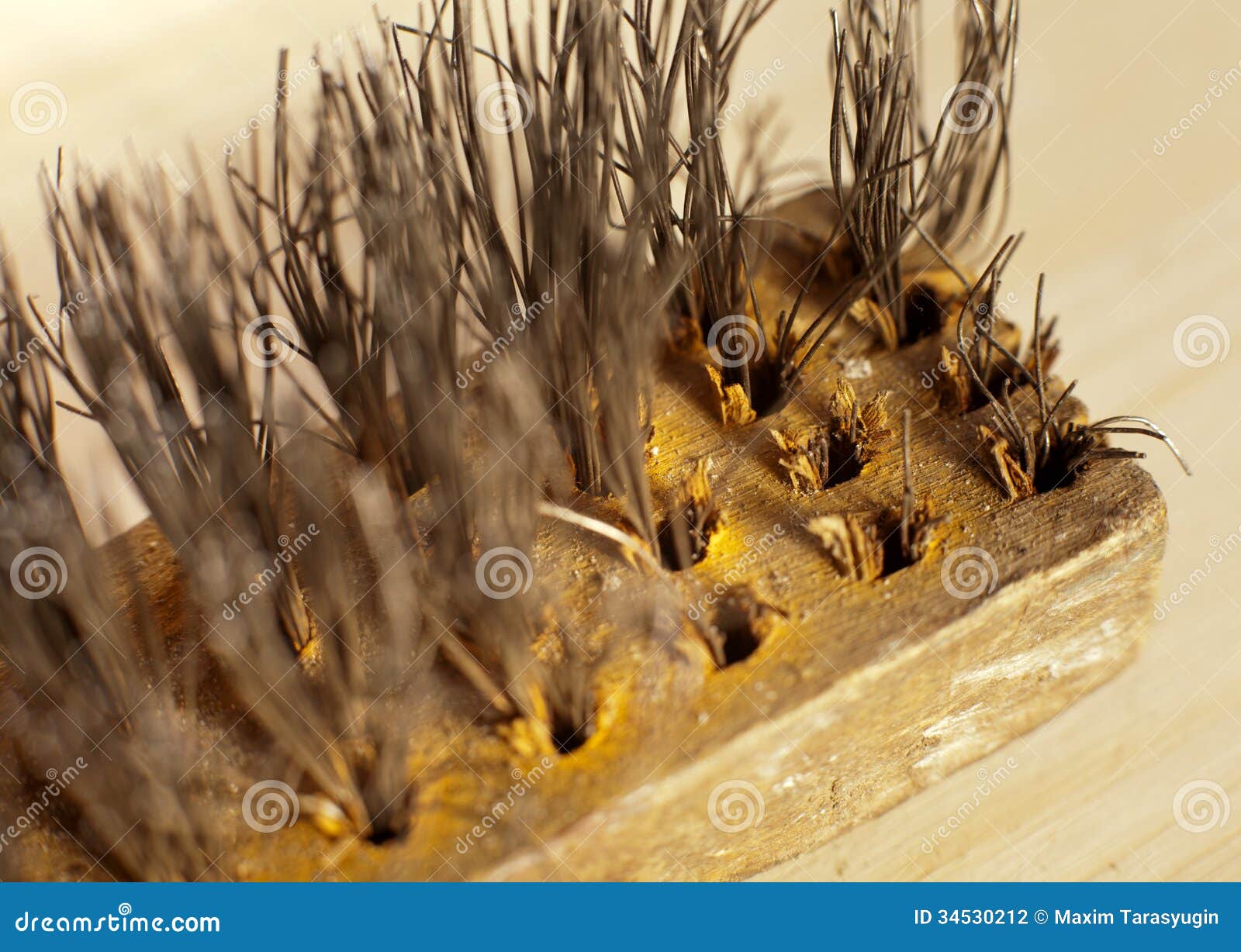 Wire brush stock photo. Image of repairman, improvement - 34530212