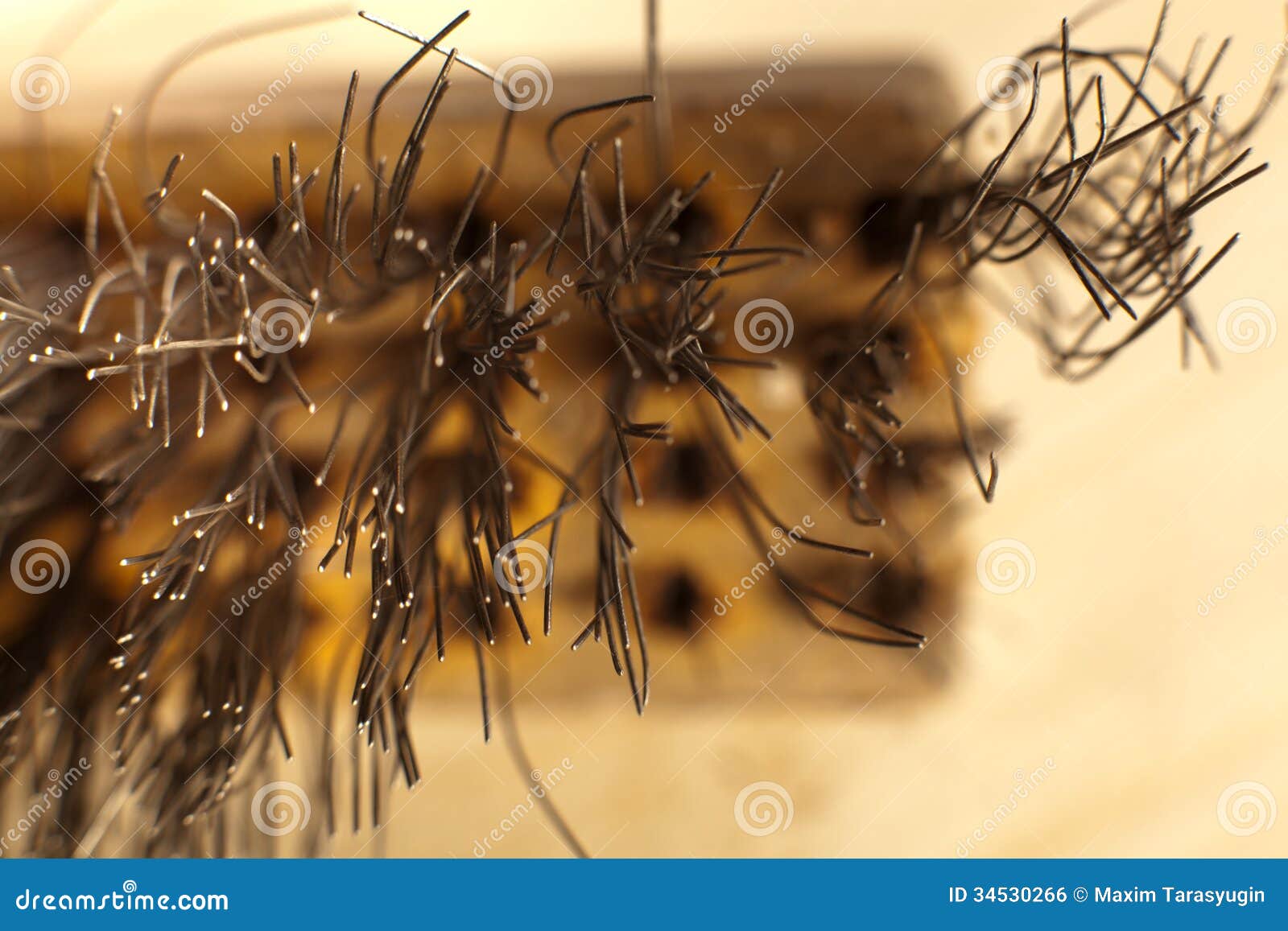 Wire brush stock photo. Image of repair, industrial, house - 34530266