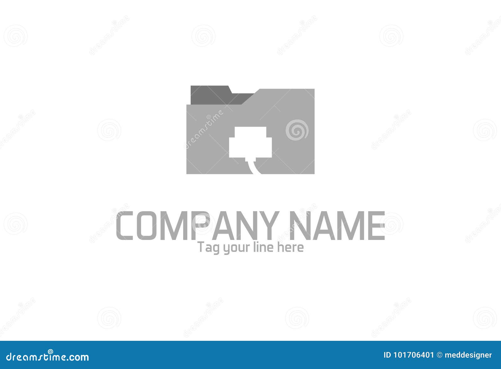Wire cable folder logo stock vector. Illustration of report - 101706401