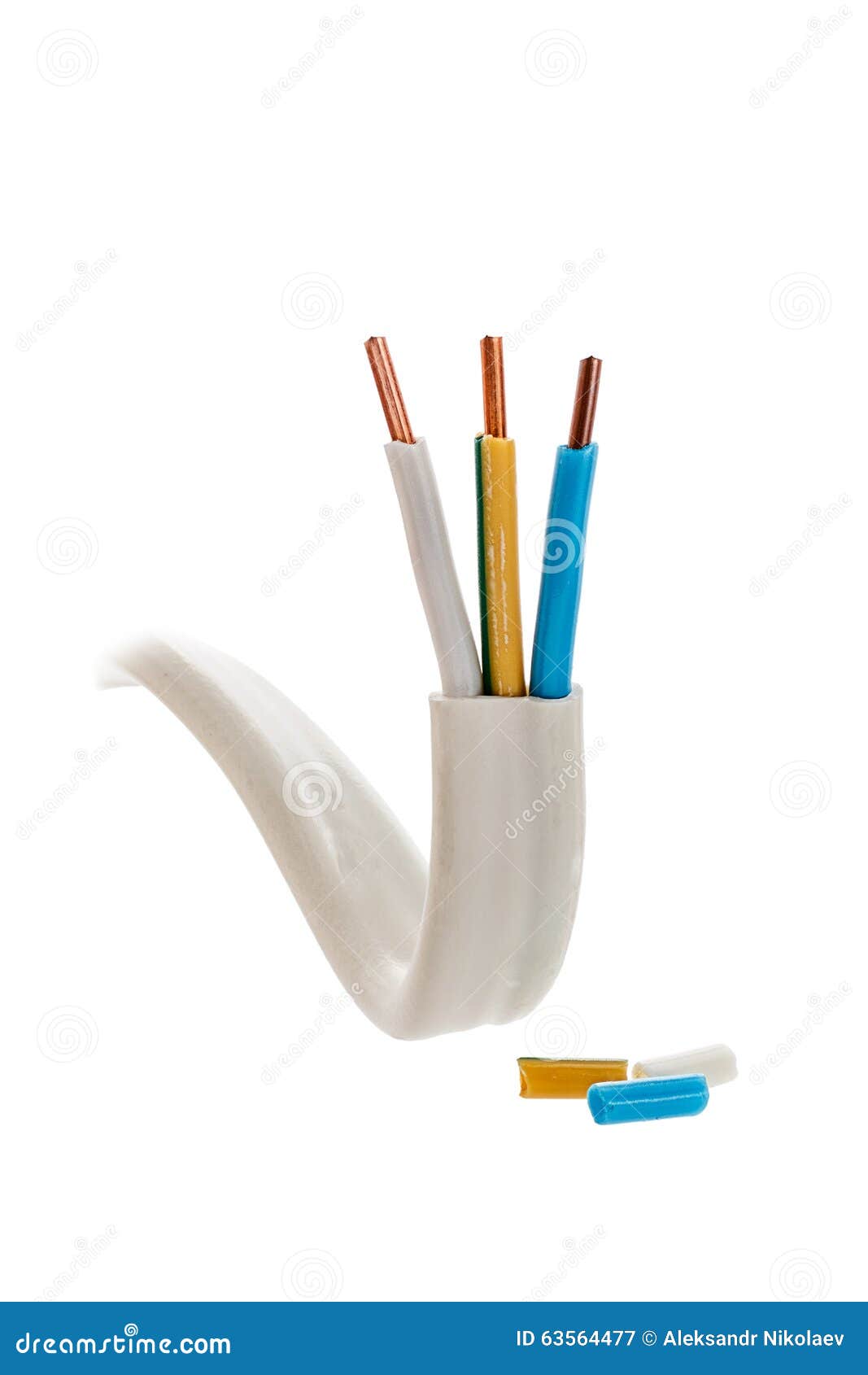 Wire clipped mounting stock image. Image of cable, wiring - 63564477