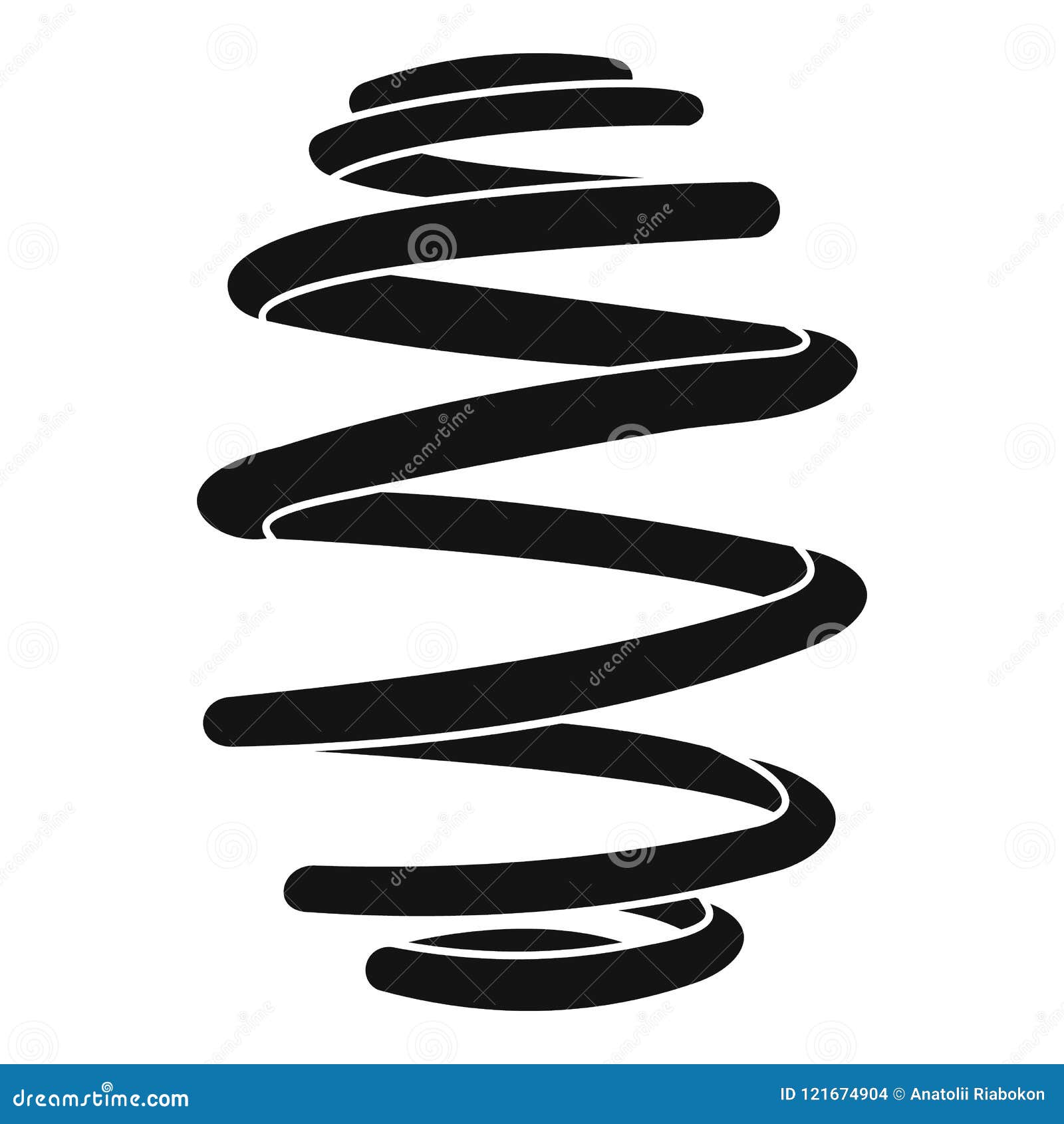 Wire Coil Icon, Simple Style Stock Vector - Illustration of design ...