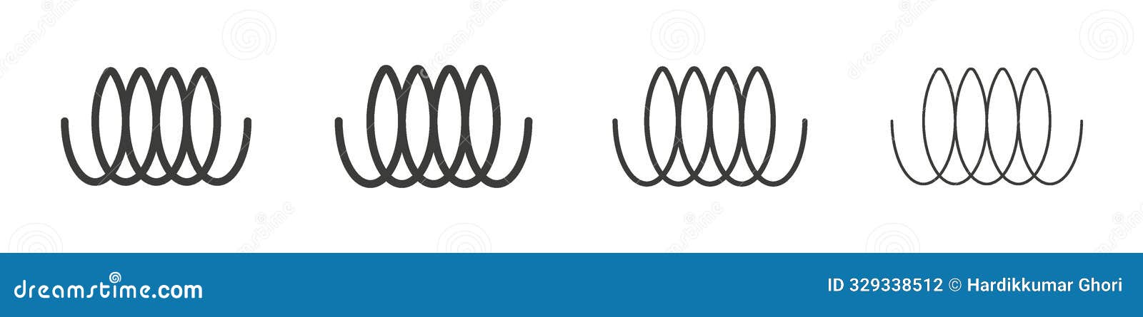 Wire Coil Icon Vector Set on White Background Stock Vector ...