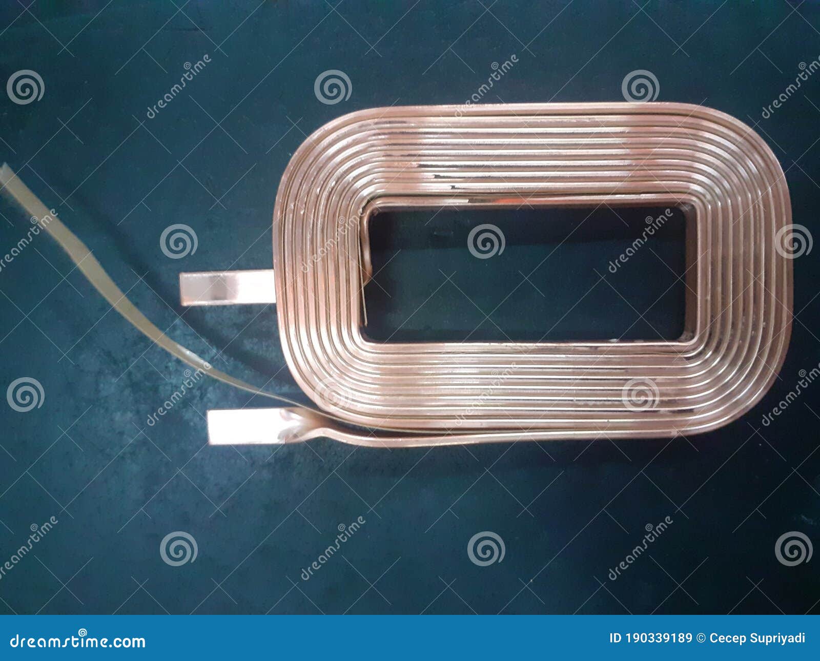 Wire Coil Winding for Starting Motor Stock Image - Image of wing ...