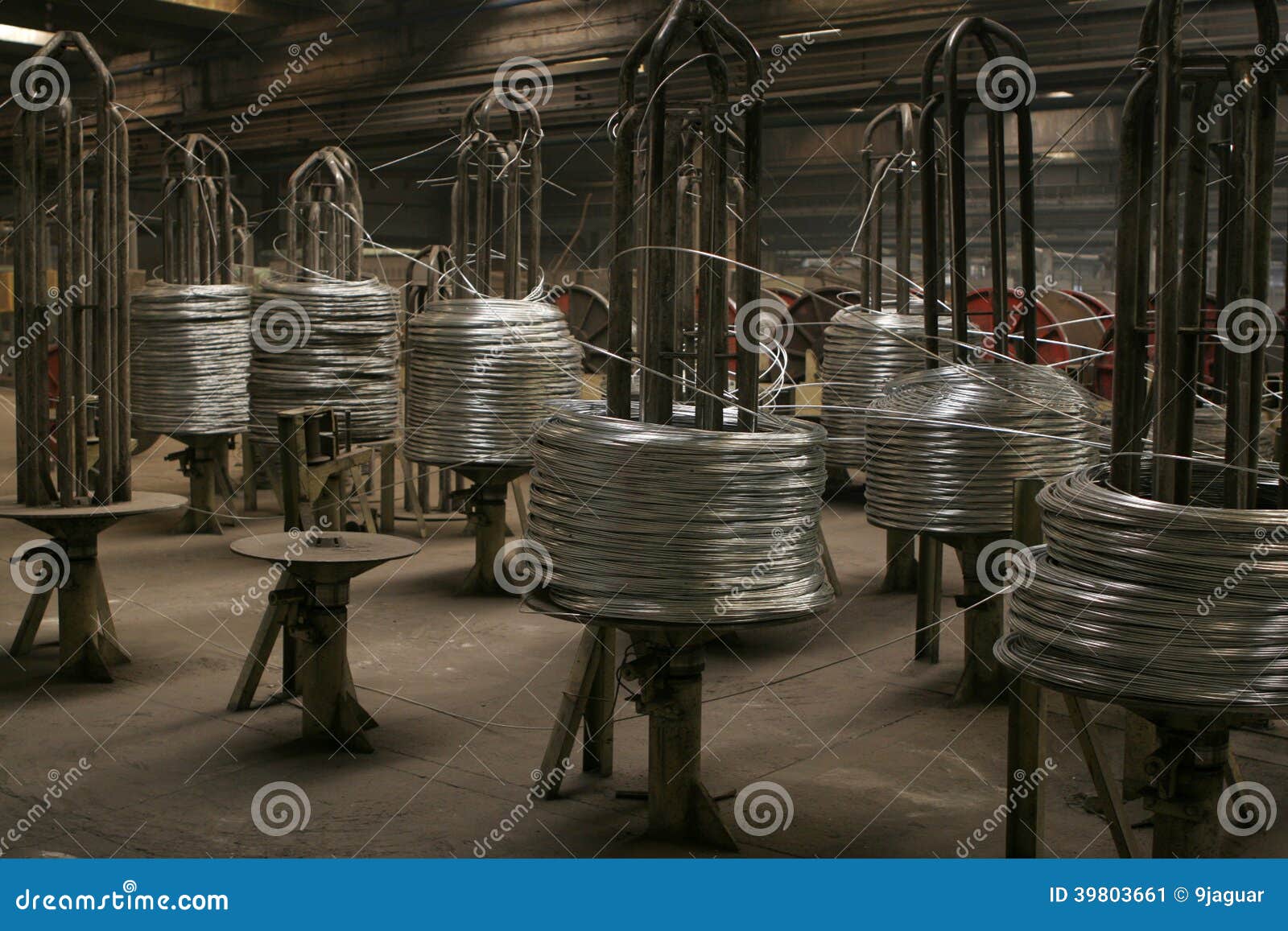Wire coils machine stock image. Image of steel, bent - 39803661