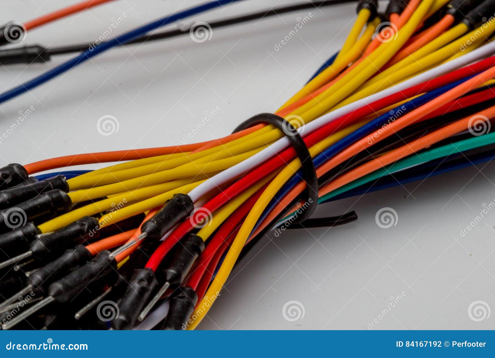 Wire Colourful Rainbow Color Wire for Electronic Fast Prototyping Stock ...