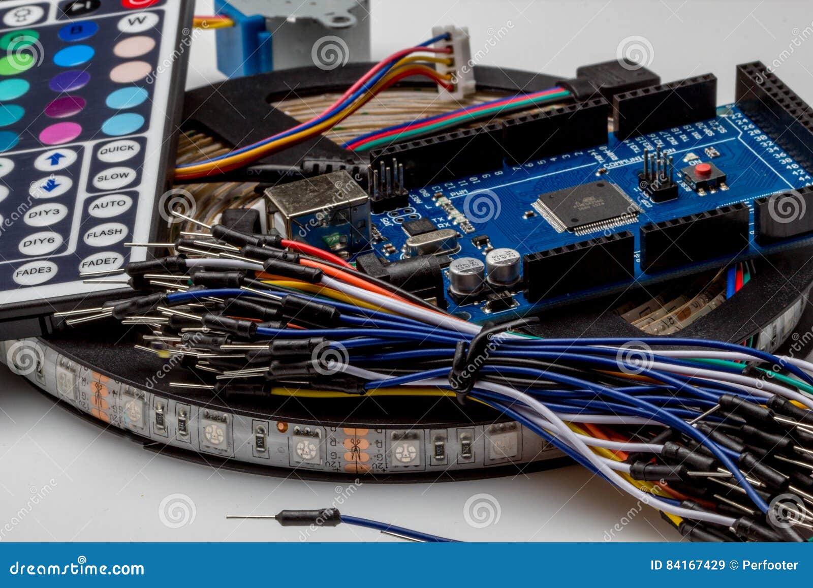 Wire Colourful Rainbow Color Wire for Electronic Fast Prototyping Stock ...