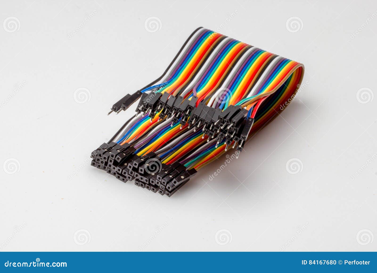 Wire Colourful Rainbow Color Wire for Electronic Fast Prototyping Stock ...