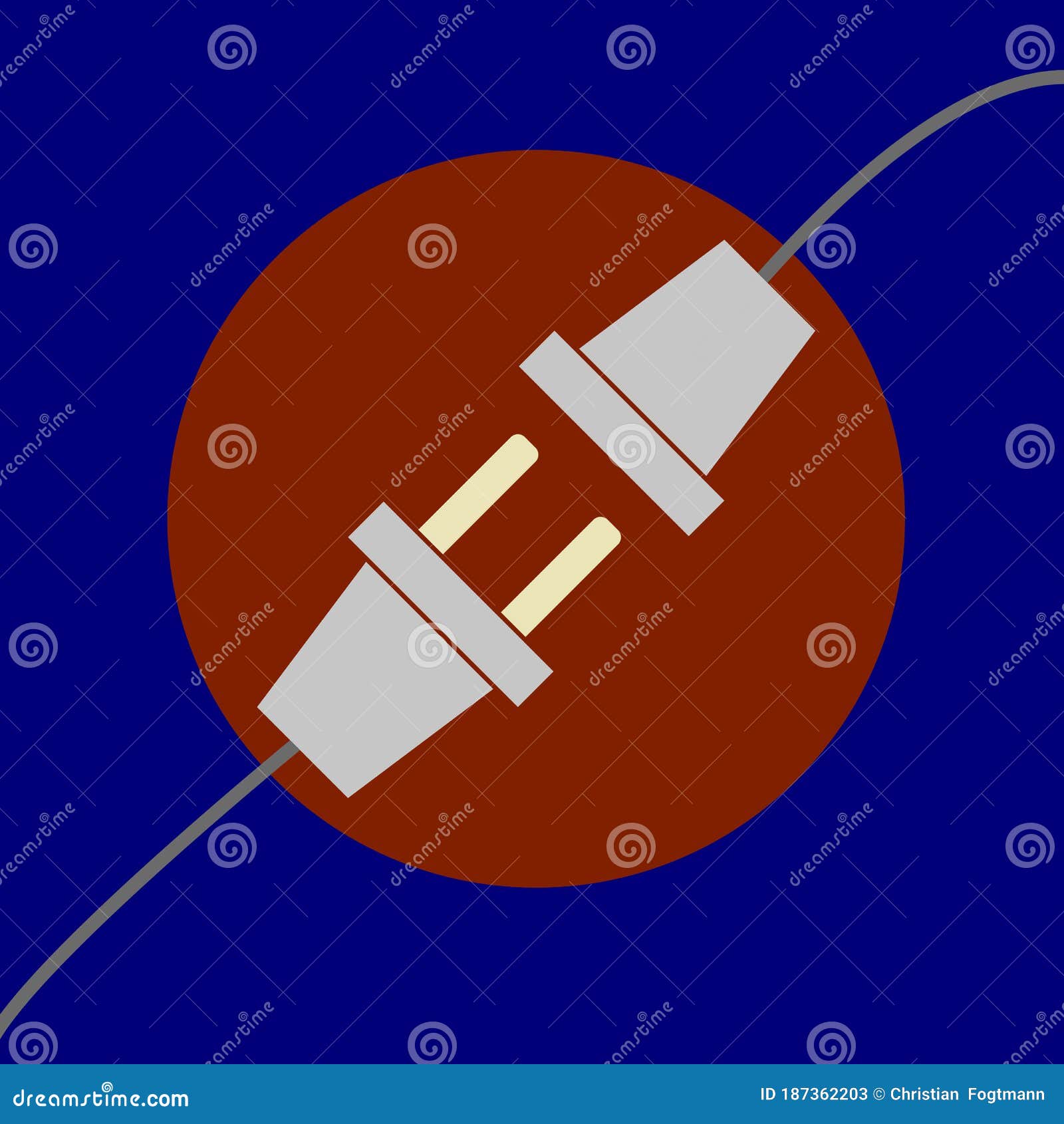 Wire Connection Plug Icon Logo Stock Vector - Illustration of logo ...