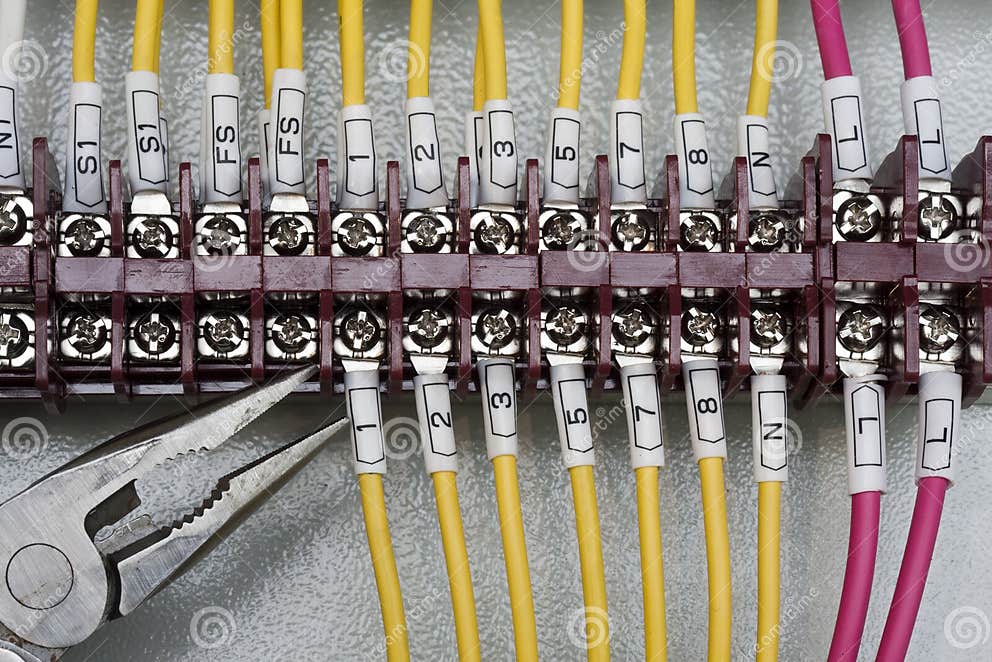Wire connector terminal stock photo. Image of scheme - 29928130