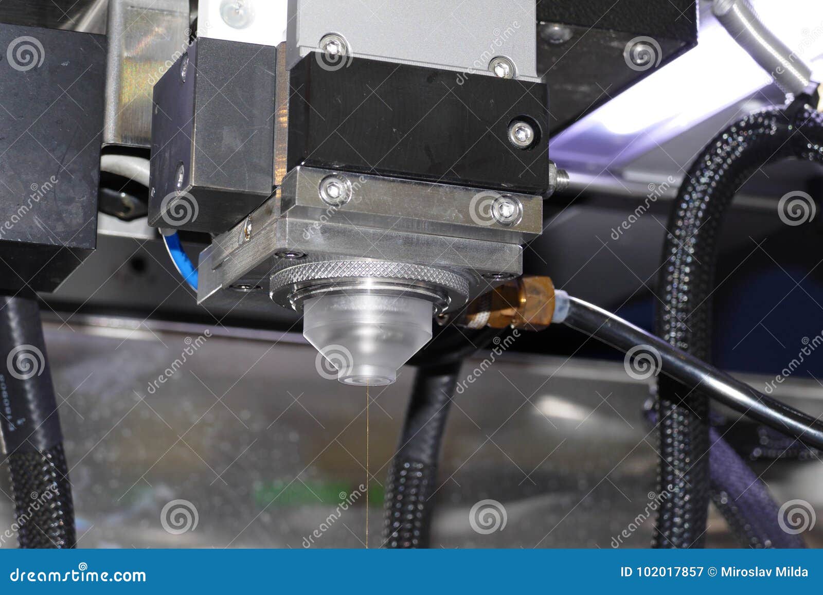 Wire-cut cnc machine stock image. Image of machine, complex - 102017857