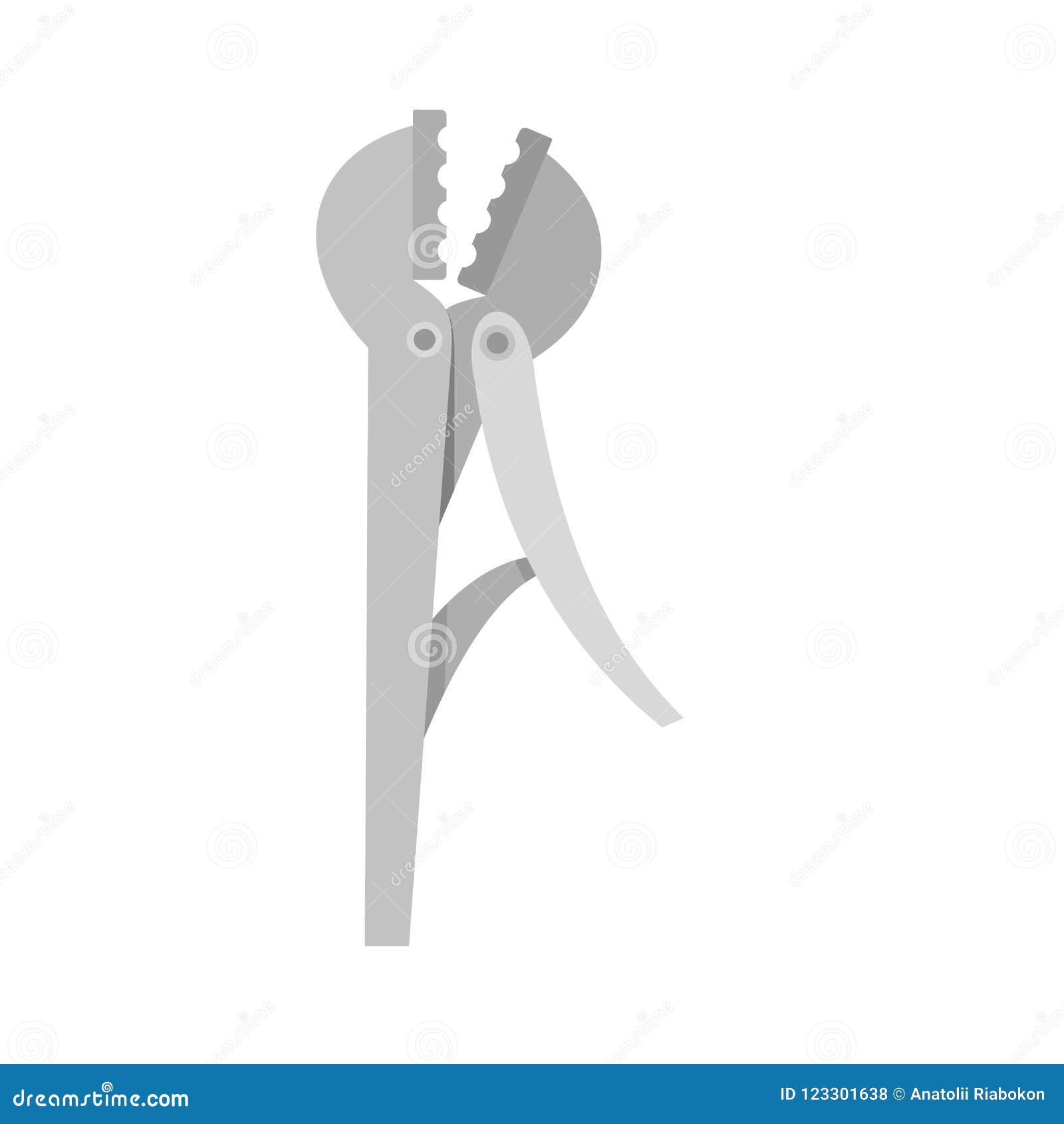 Wire Cutter Icon, Flat Style Stock Illustration - Illustration of wire ...