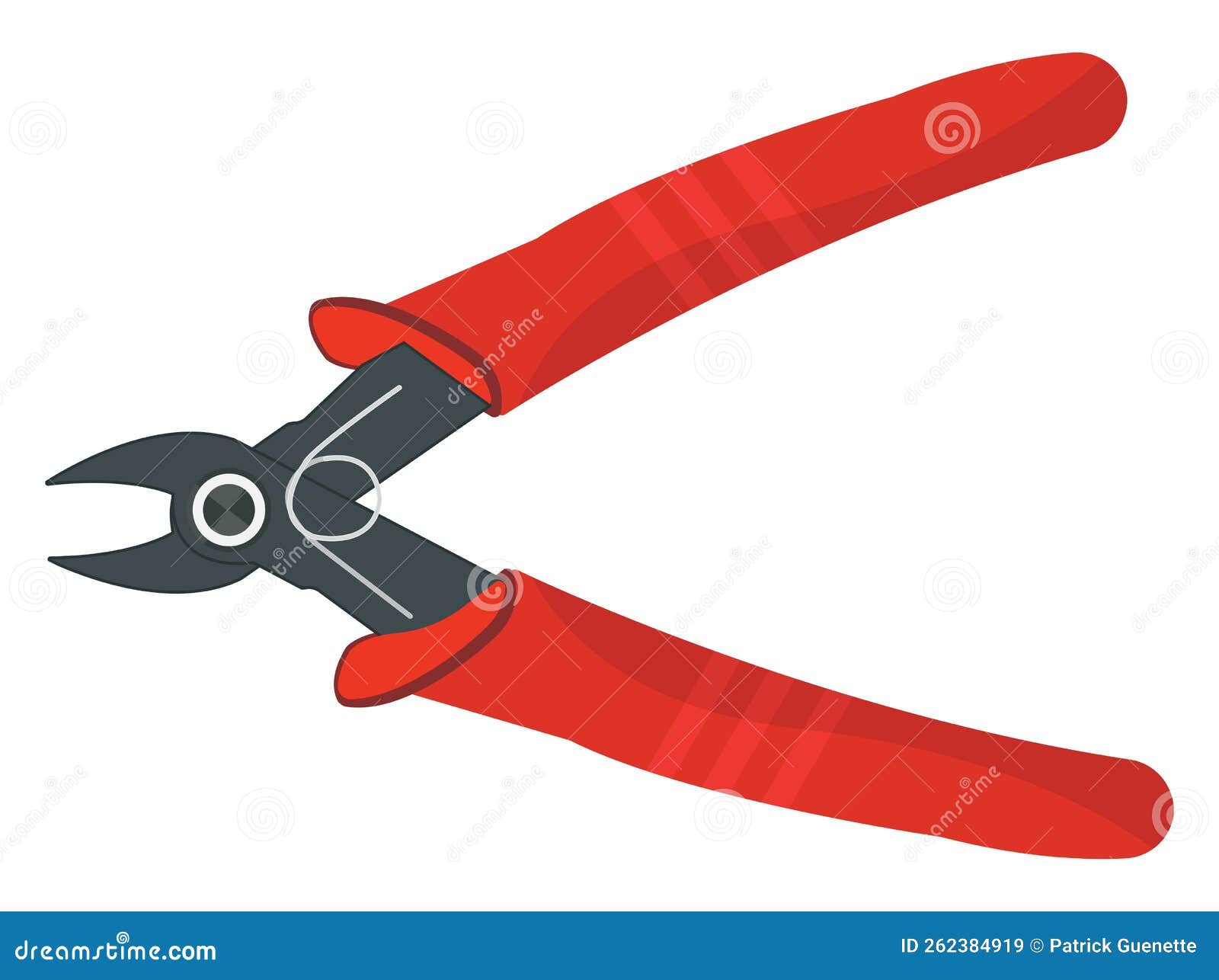 Wire cutter, icon stock vector. Illustration of clamp - 262384919