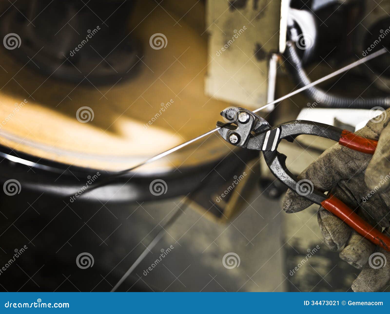 Wire cutter stock image. Image of concepts, work, hand - 34473021