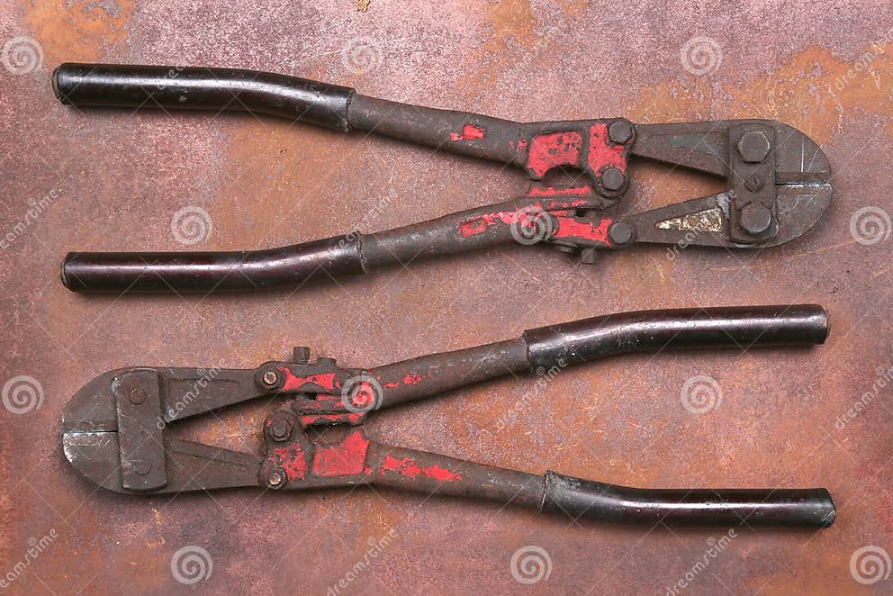 Wire Cutters on a Rust Background. Stock Photo - Image of iron, soiled ...