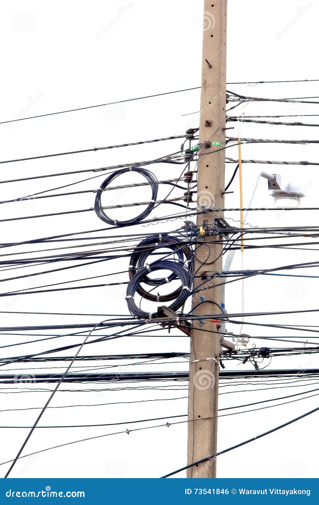 Wire electric messy stock photo. Image of mess, mast - 73541846