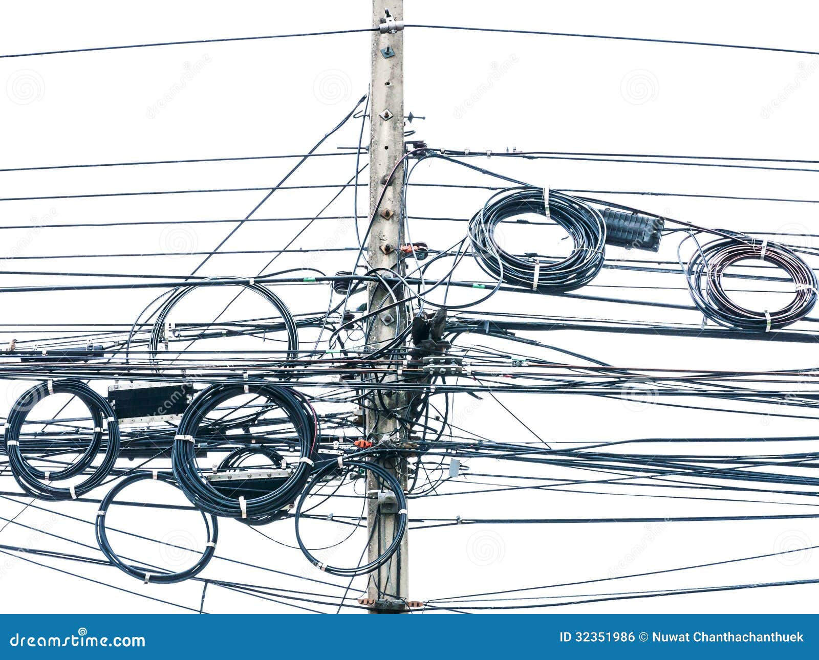 Wire Electric Messy Stock Photography | CartoonDealer.com #89377784