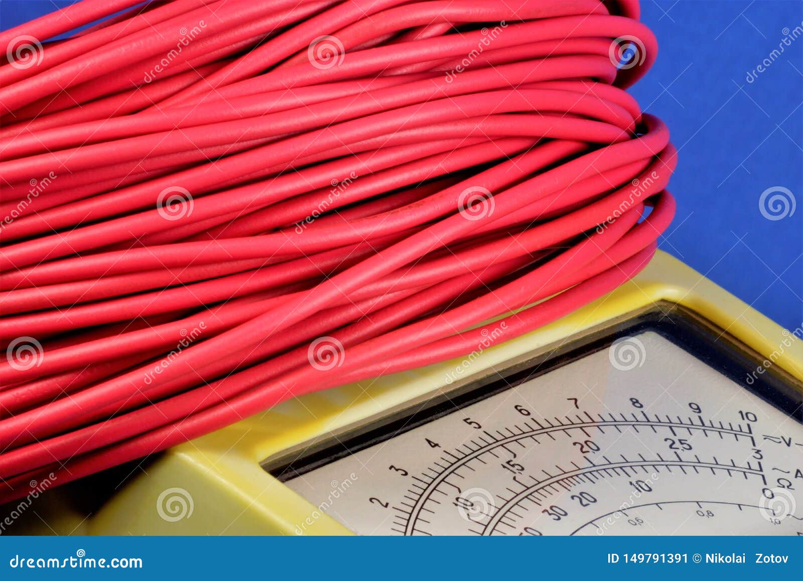 Wire Electrical Tester and Multimeter - a Tool an Electrician. Wiring ...