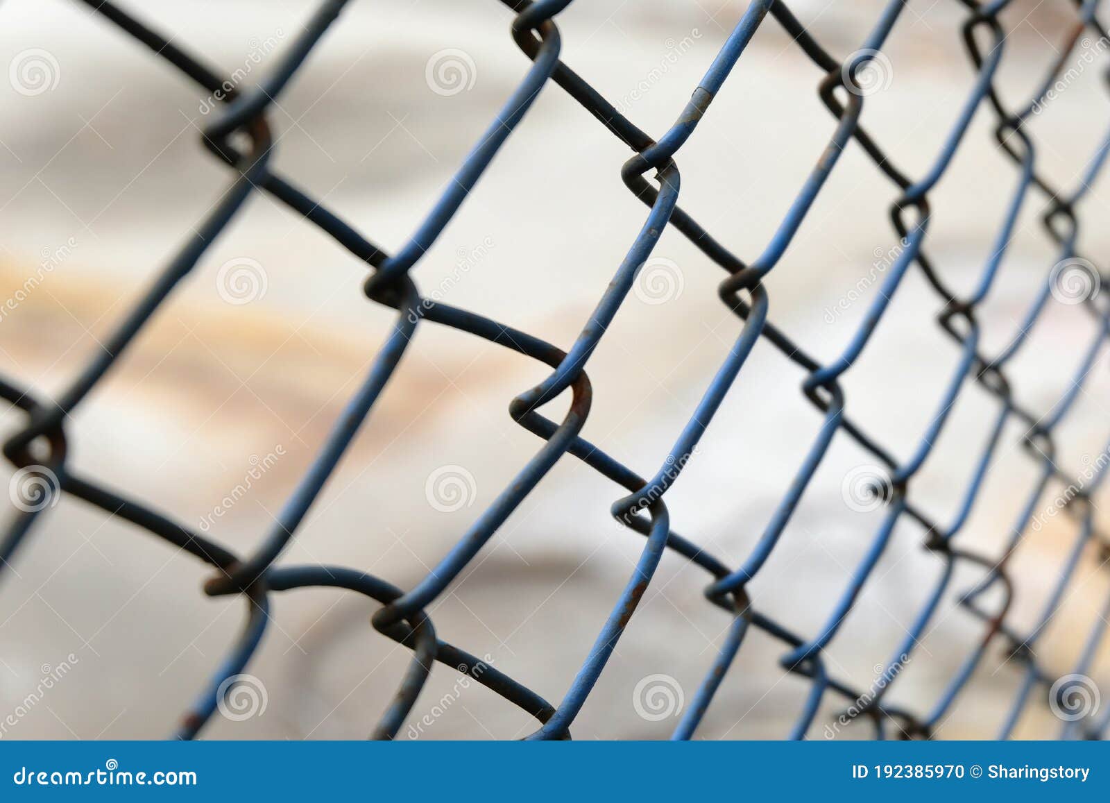 Wire fence close up stock photo. Image of security, mesh - 192385970