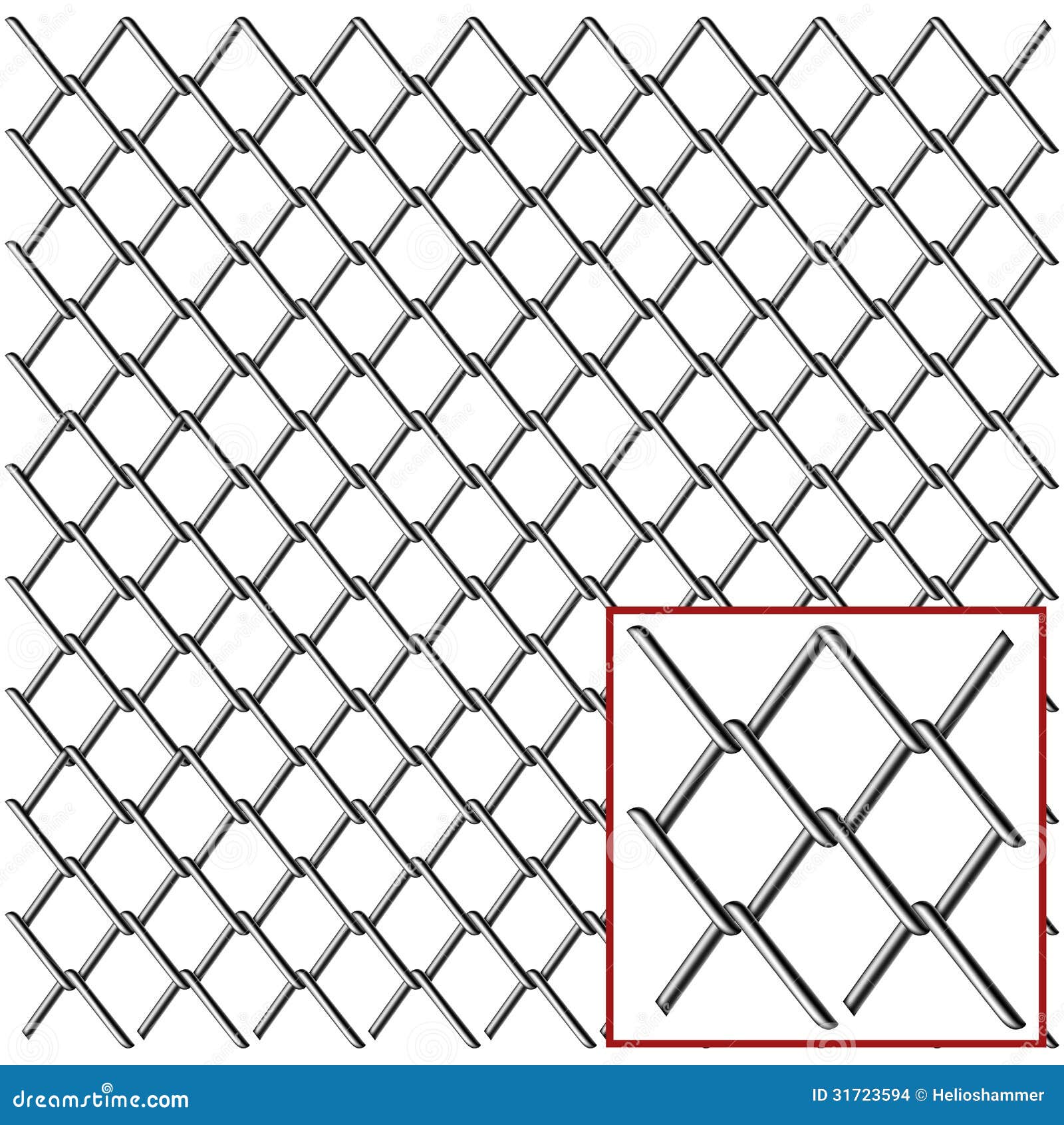 Wire fence stock vector. Illustration of iron, linkage - 31723594