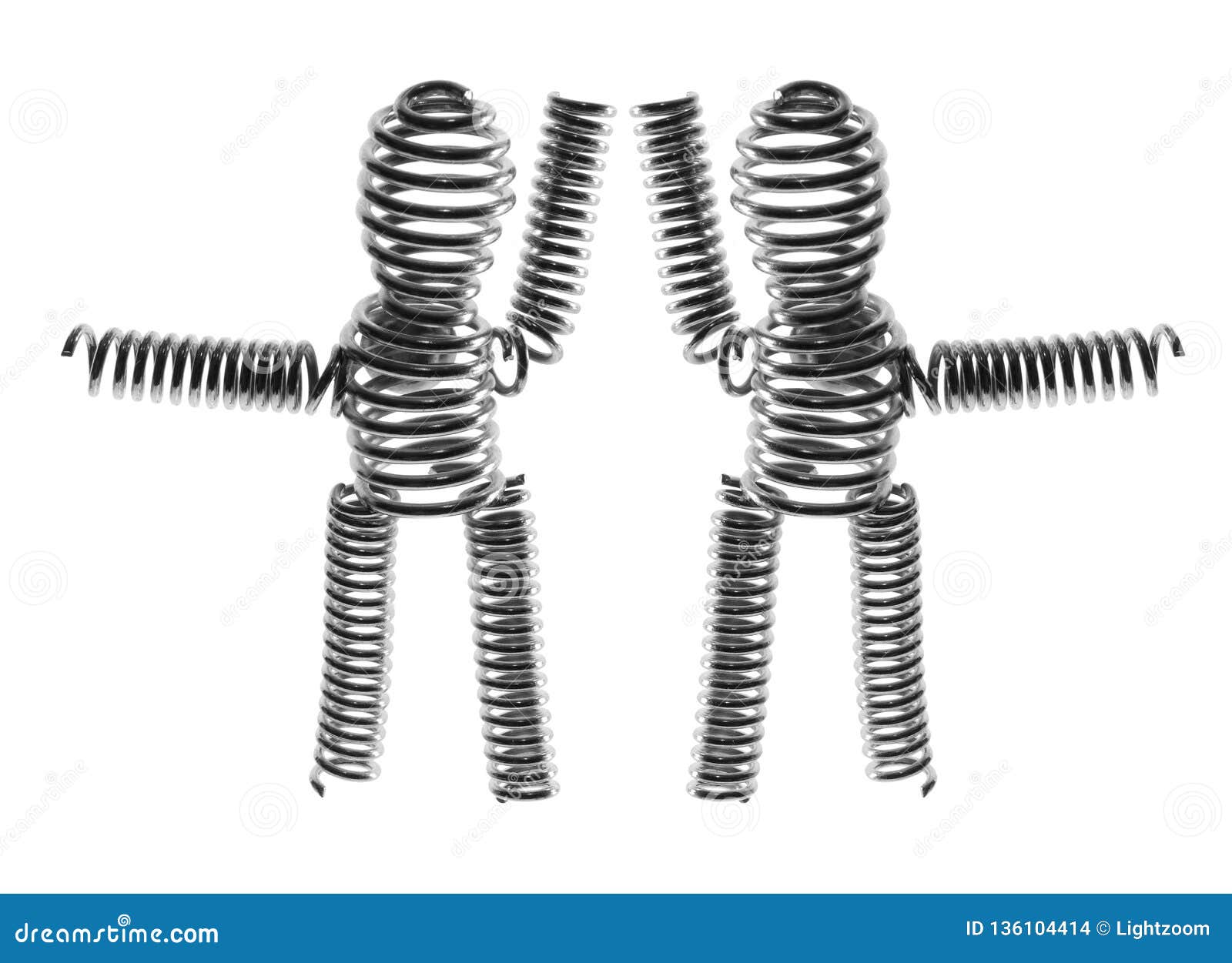 Wire Figures stock photo. Image of figures, white, cutout - 136104414