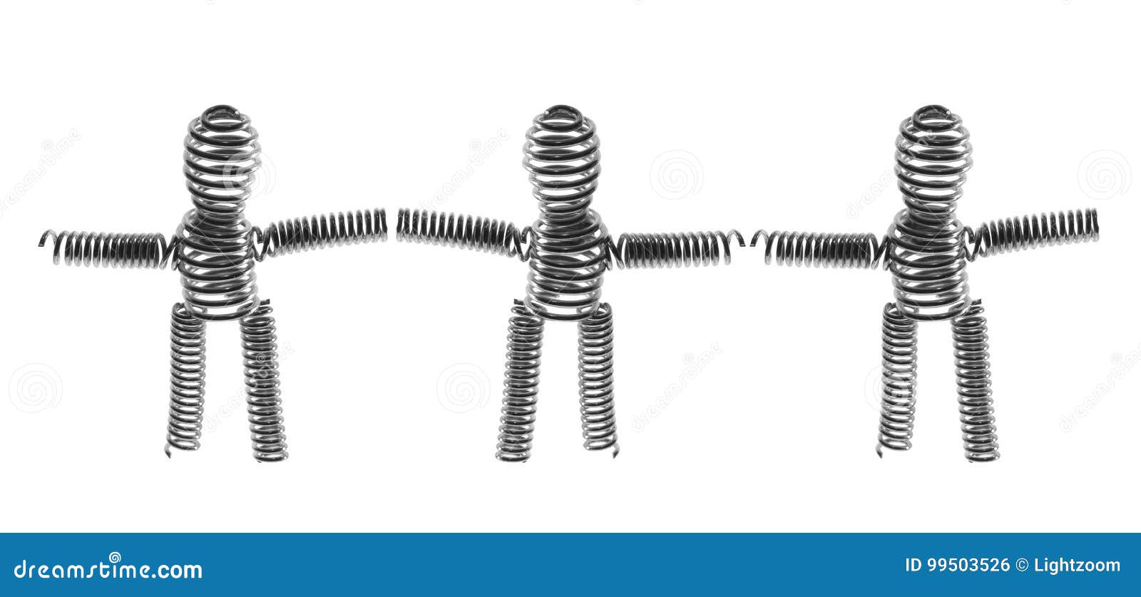 Wire Figures stock photo. Image of studio, spiral, shape - 99503526