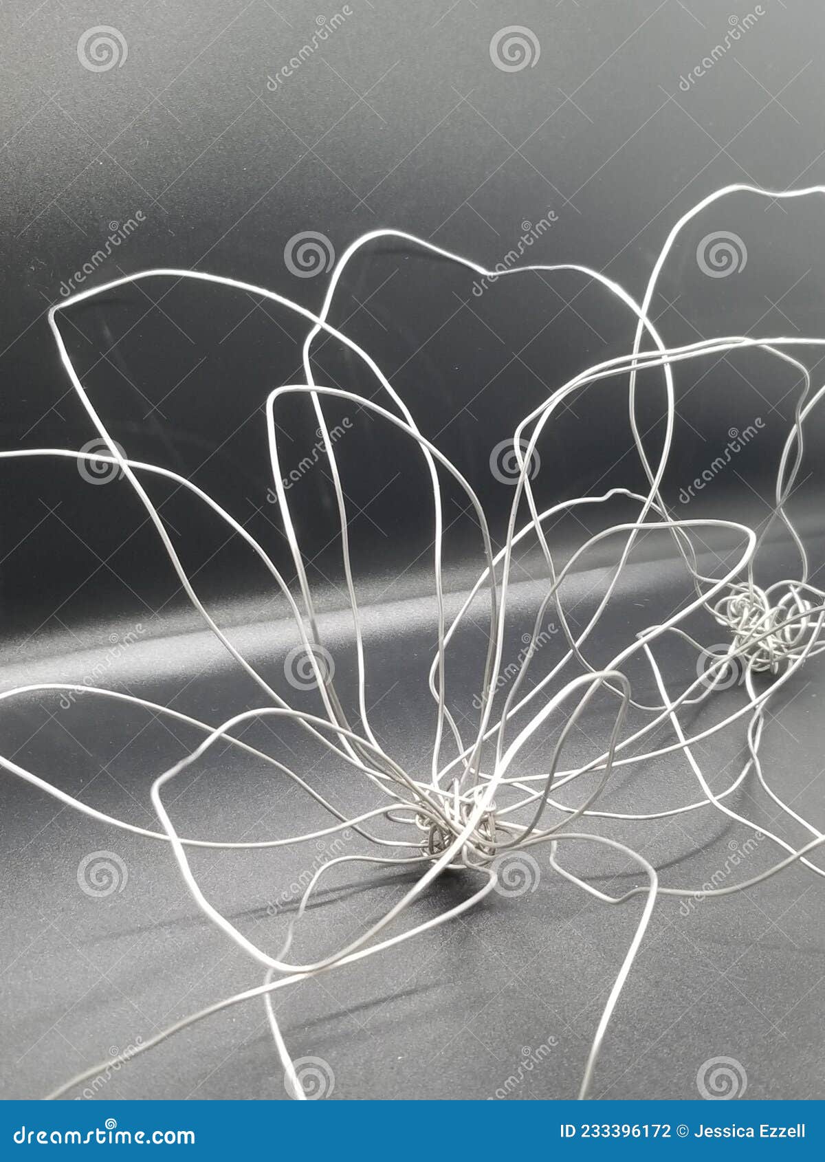 Wire flower simple art stock photo. Image of simple - 233396172