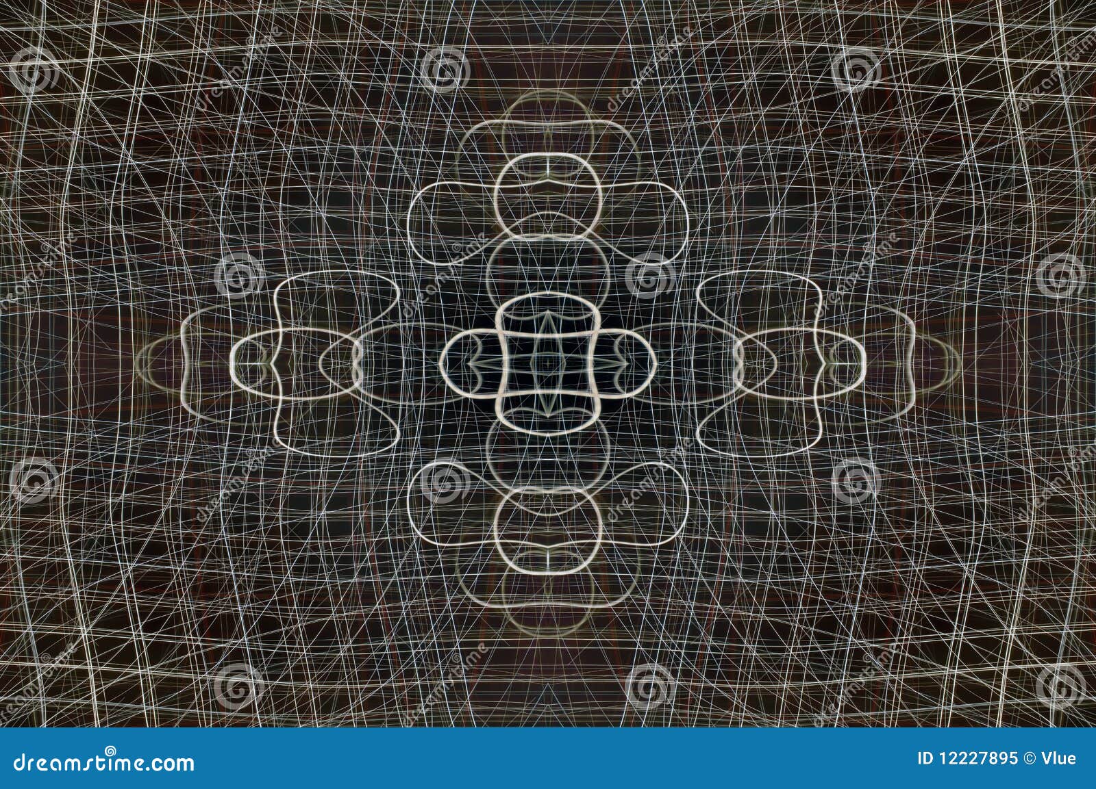 Wire frame abstract stock illustration. Illustration of glow - 12227895