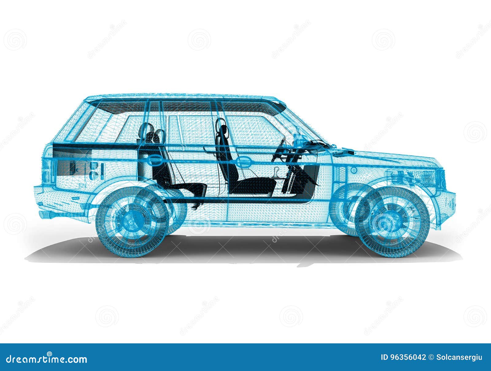 Wire Frame car stock illustration. Illustration of computer - 96356042