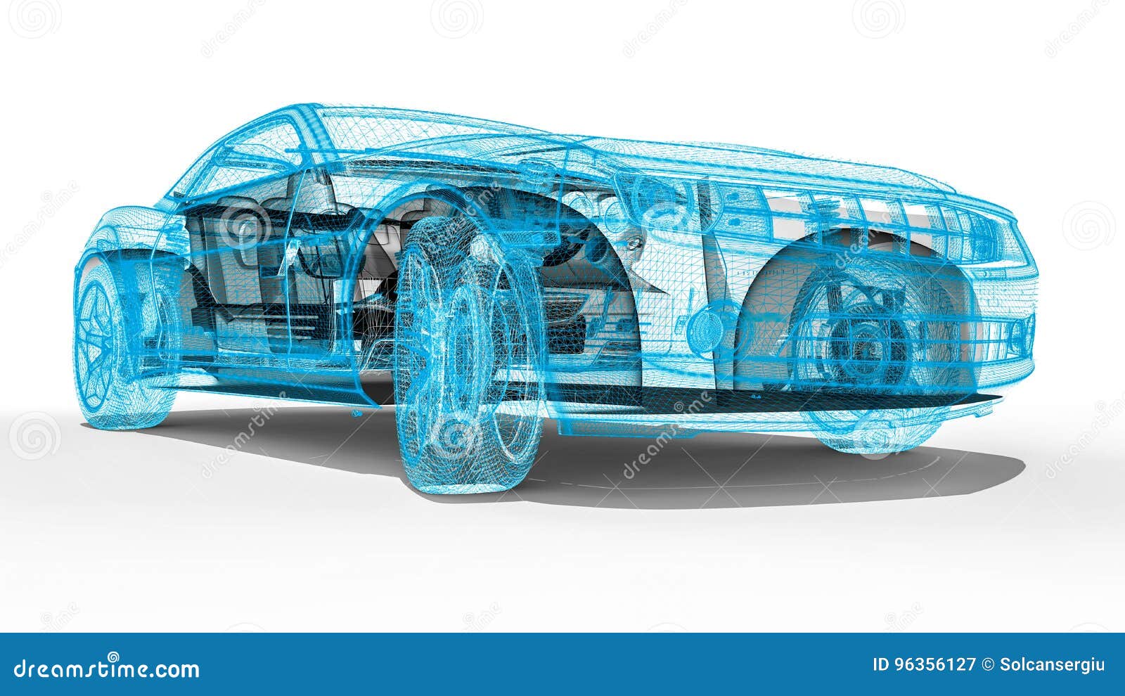 Wire Frame car stock illustration. Illustration of print - 96356127