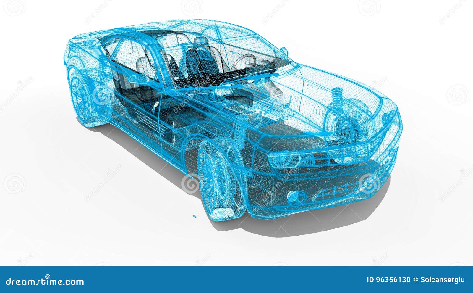 Wire Frame car stock illustration. Illustration of internet - 96356130