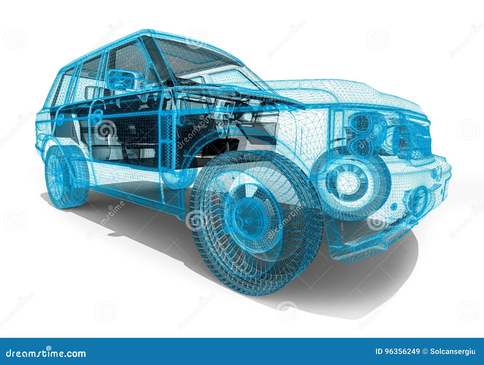 Wire Frame car stock illustration. Illustration of project - 96356249